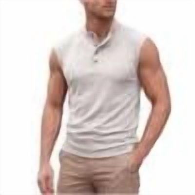Dagugfen Tank Tops for Men Sleeveless Henley Neck Stretchy Ribbed ...