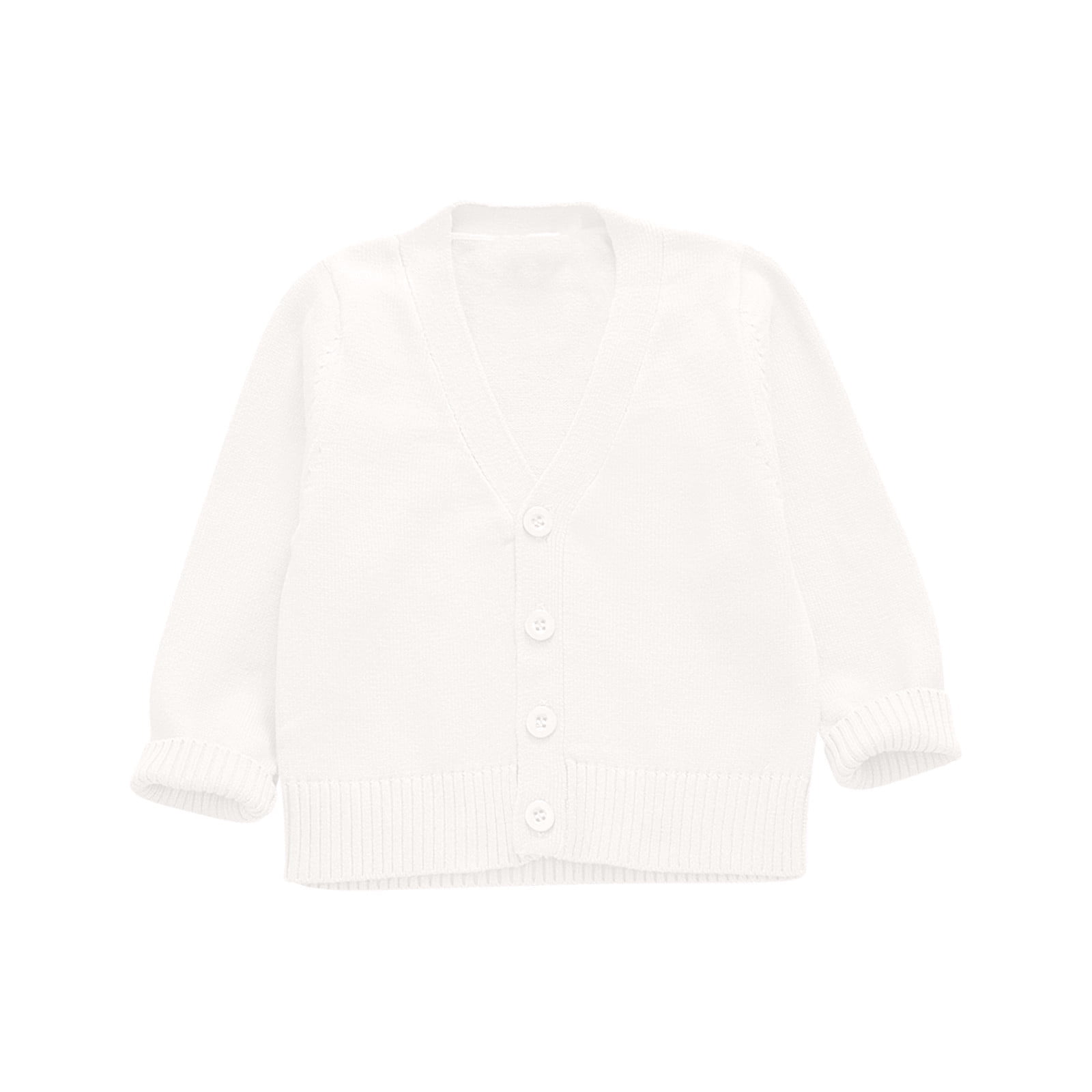 Dagugfen Toddler Baby Clothes Sweater Button down Knit Deep V Neck Long ...