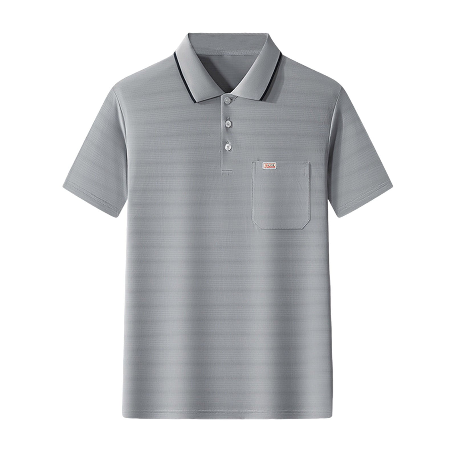 Dagugfen Work Shirts for Men Short Sleeve Lapel V Neck Comfy Breathable ...