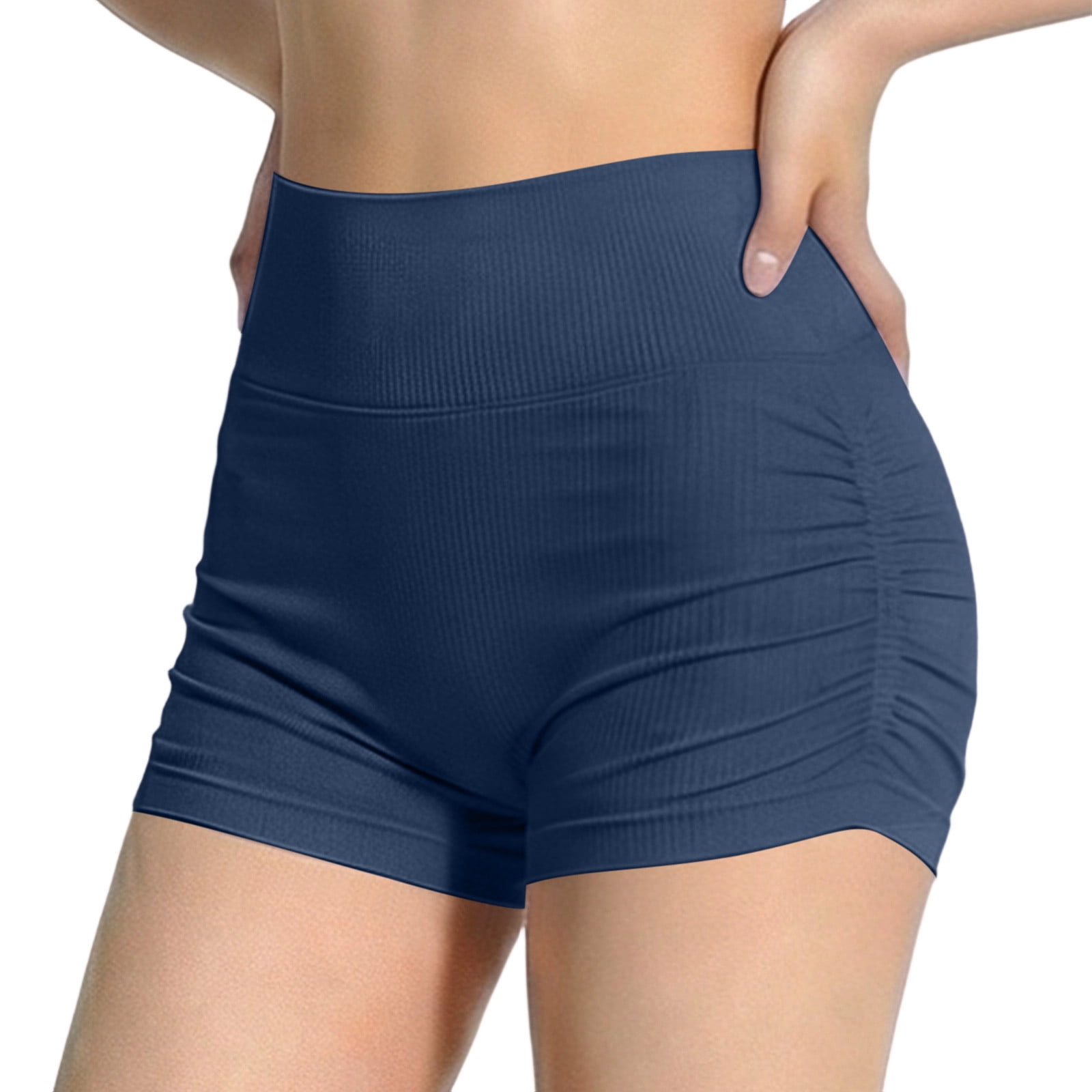 Dagugfen Yoga Shorts for Women Elastic High Waist Slim Fitness Butt ...