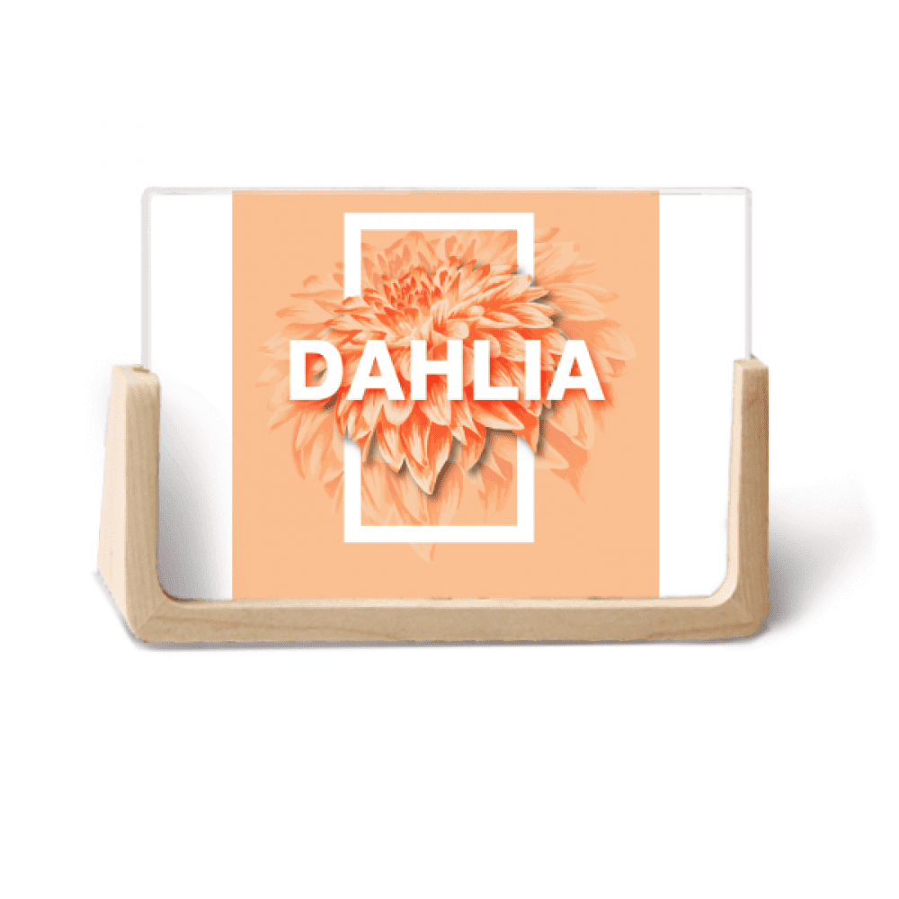 Dahlia Box Flower Shape Art Deco Fashion Photo Wooden Photo Frame ...