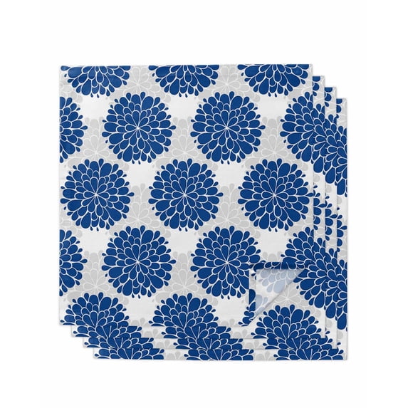 Dahlia Flower Cloth Napkins Set of 4 Reusable Dinner Napkins, Farmhouse ...