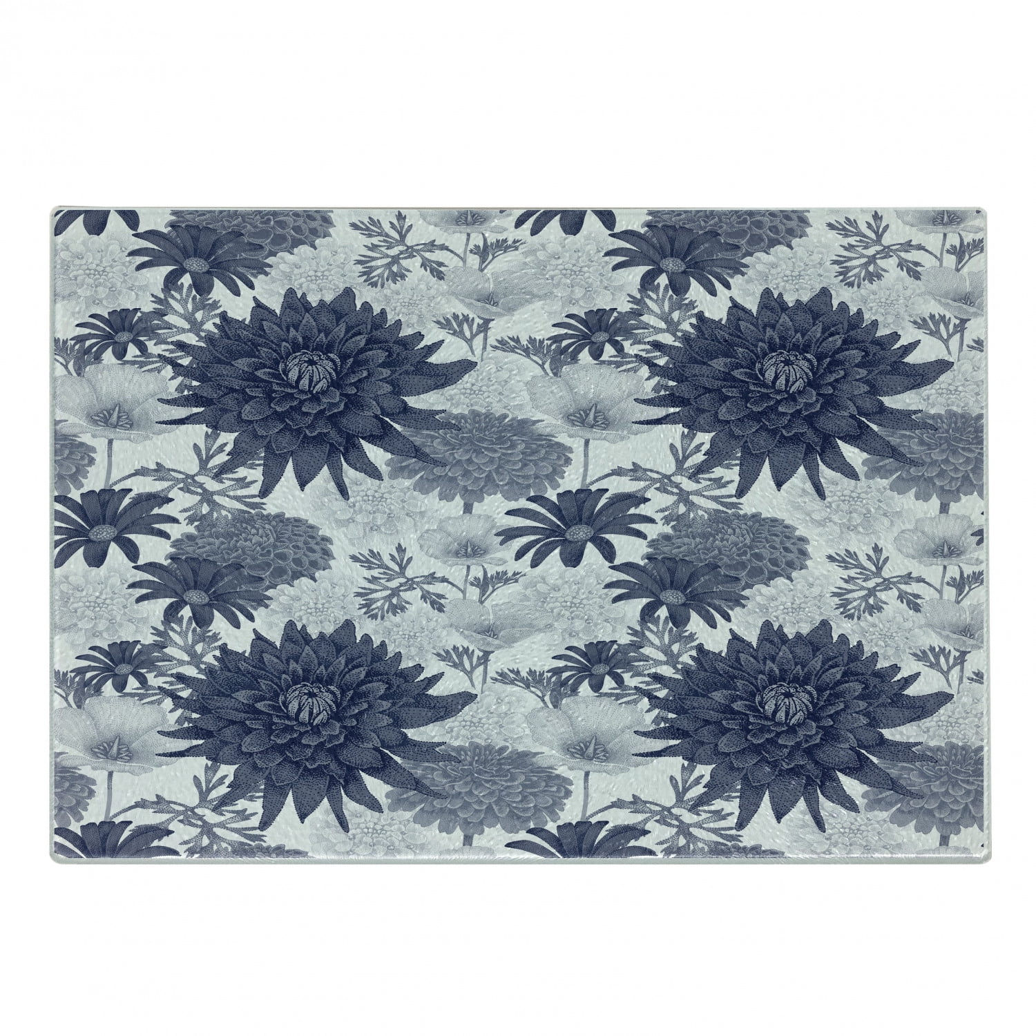 Dahlia Flower Cutting Board, Dotted Digital Paint of Dahlia Botanical ...
