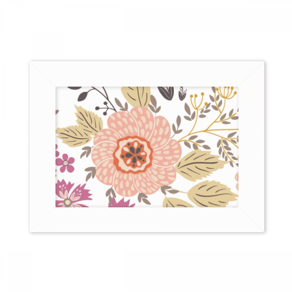 Dahlia Flower Paint Photo Mount Frame Picture Art Painting Desktop 5x7 ...