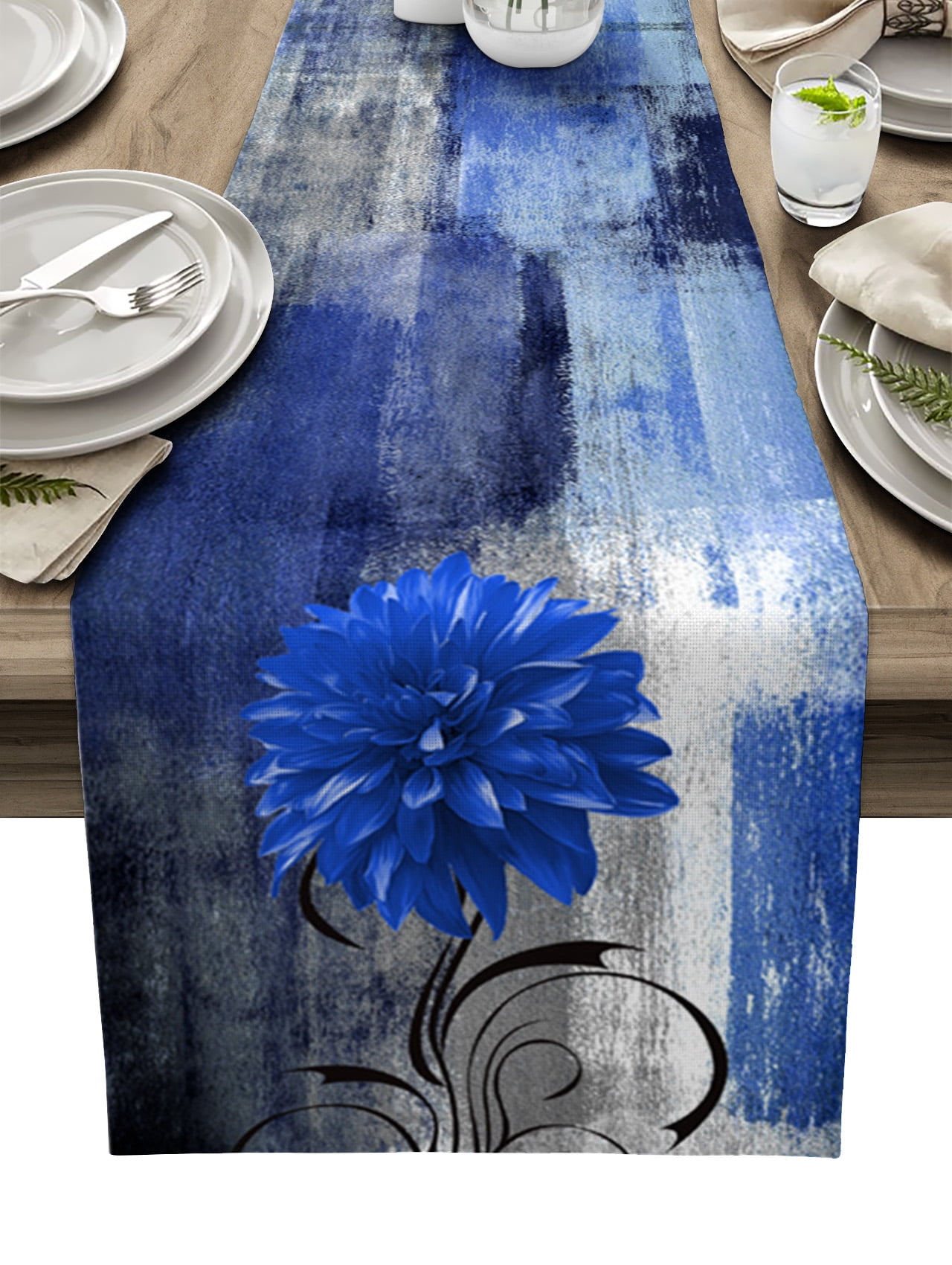 Dahlia Oil Painting Texture Purple Wedding rations Coffee Table r ...