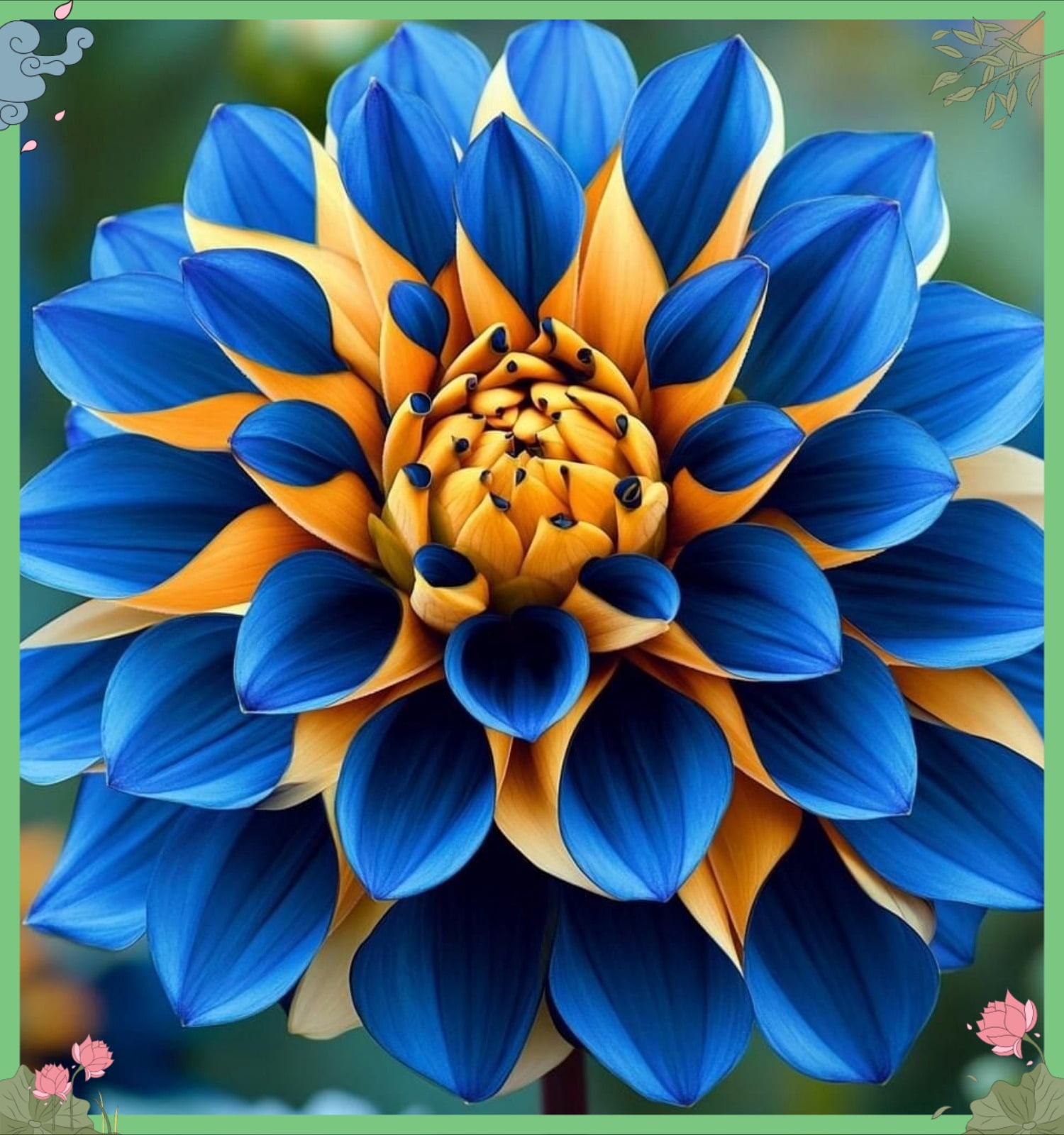 Dahlia Style Garden Stake for Outdoor Decoration, Soft Romantic Accent ...