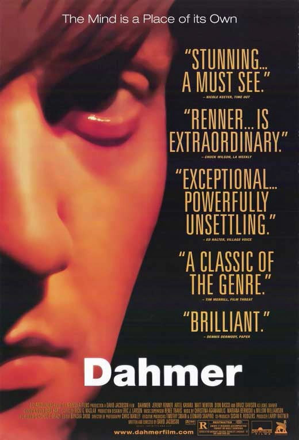 Dahmer Movie Poster Style A 11 X 17 2002 Walmart