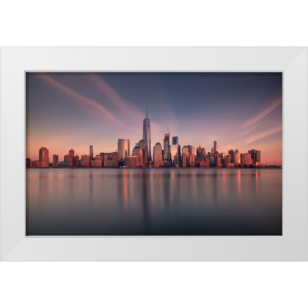 Dai, Wei 32x22 White Modern Wood Framed Museum Art Print Titled - Lower ...