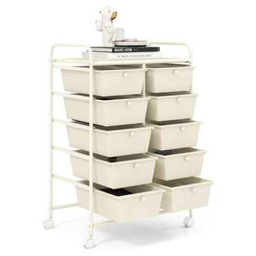 Simply Tidy Gramercy Metal Craft Storage Trolley with Mesh Trays and ...