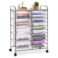 Simply Tidy Gramercy Metal Craft Storage Trolley with Mesh Trays and ...
