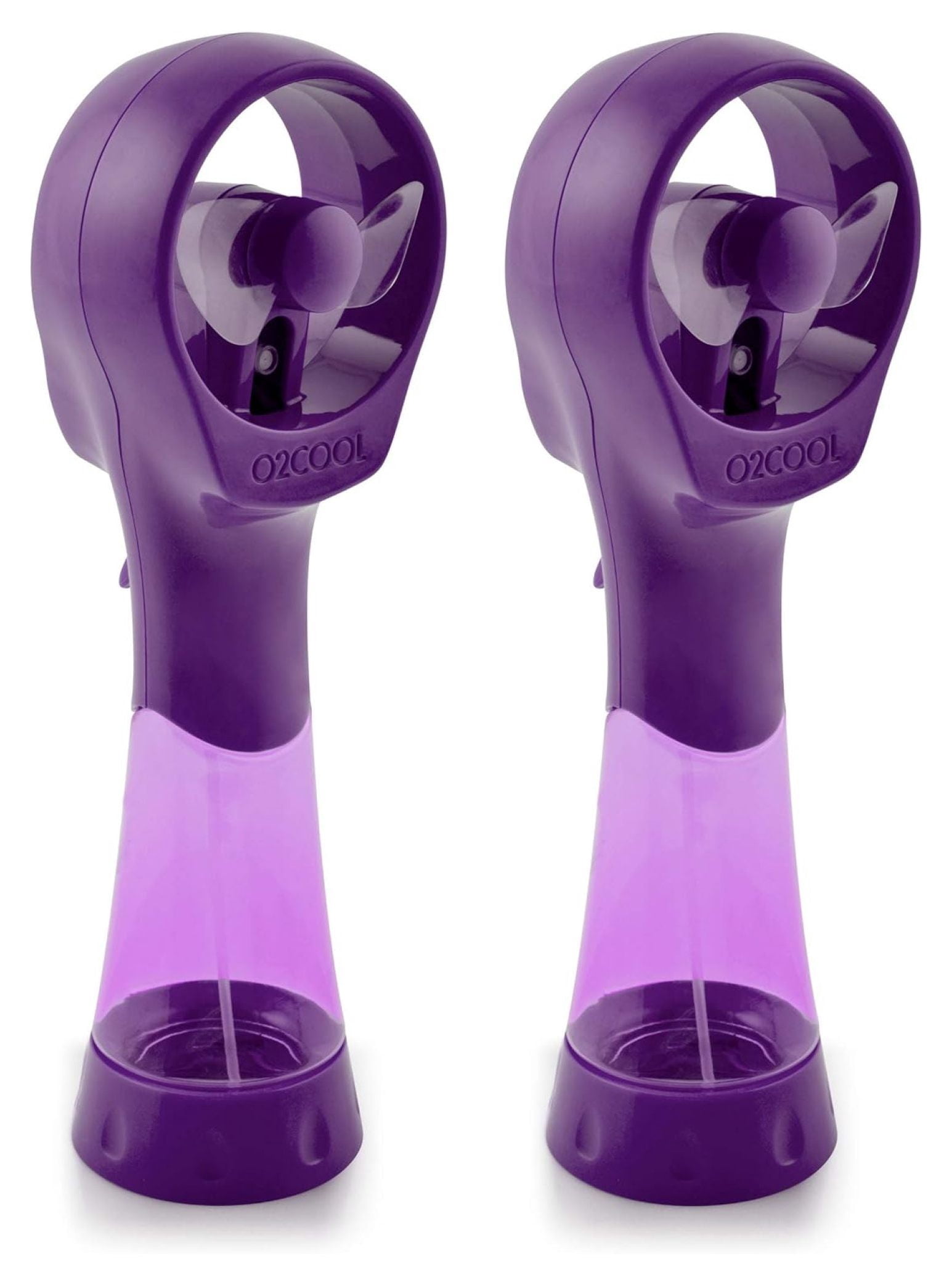 DaiZuY 2 Pack Battery Powered Handheld Water Misting Fans (Purple ...