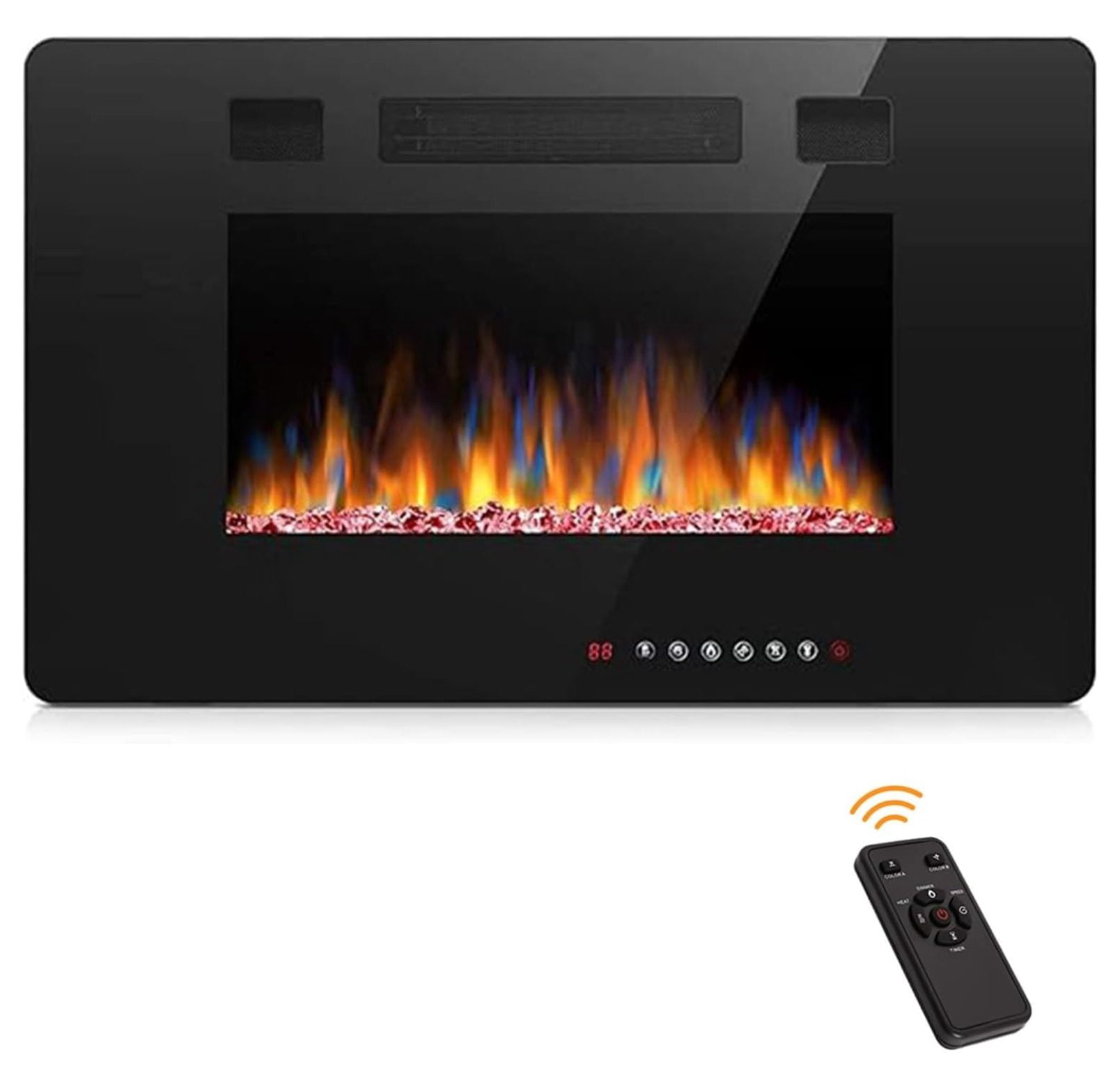 DaiZuY 30 inch Electric Fireplace Inserts, in-Wall Recessed and Wall ...