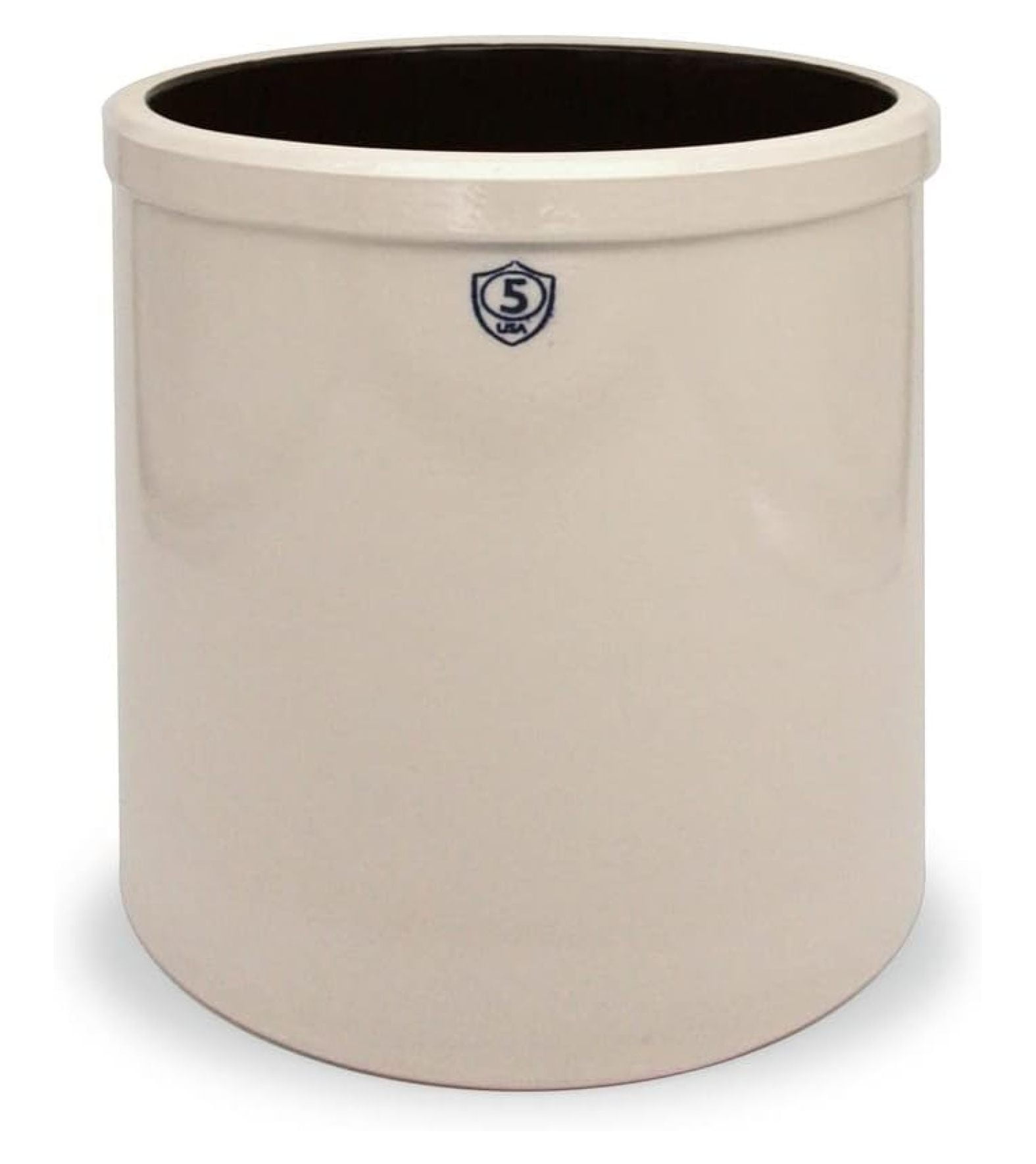 DaiZuY 8587577 5-Gallon Stoneware Pickling Crock, 5 Gallon, Bristol ...