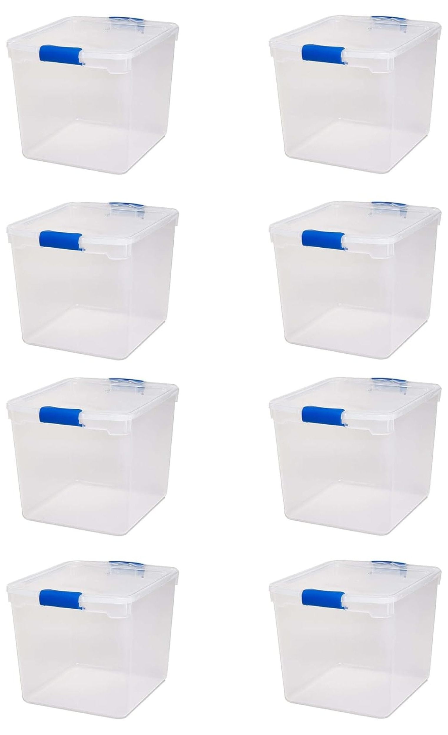 DaiZuY Heavy Duty Modular Stackable Storage Tote Containers with ...