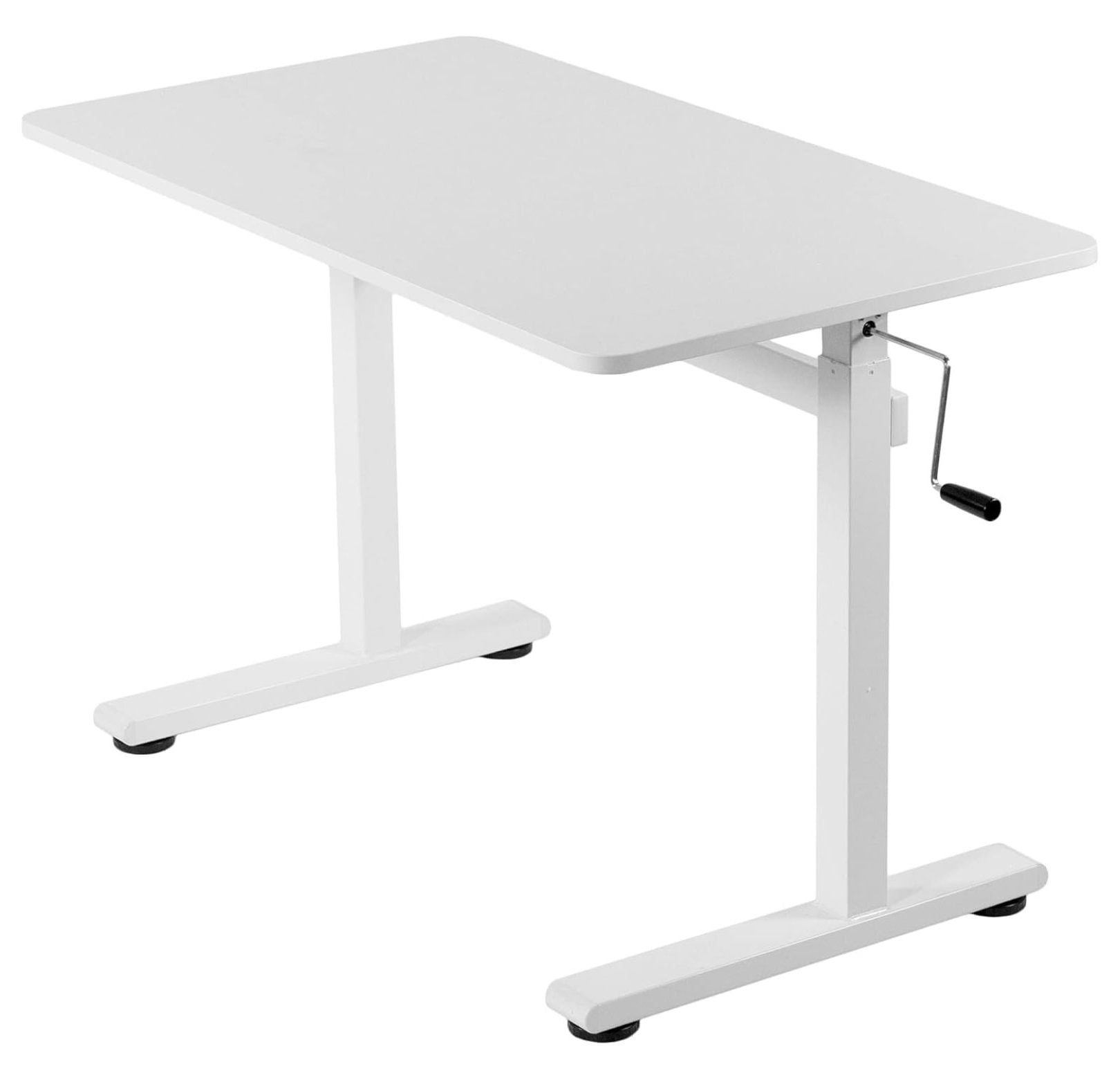 DaiZuY Height Adjustable 43 x 24 inch Standing Desk, Hand Crank Sit ...
