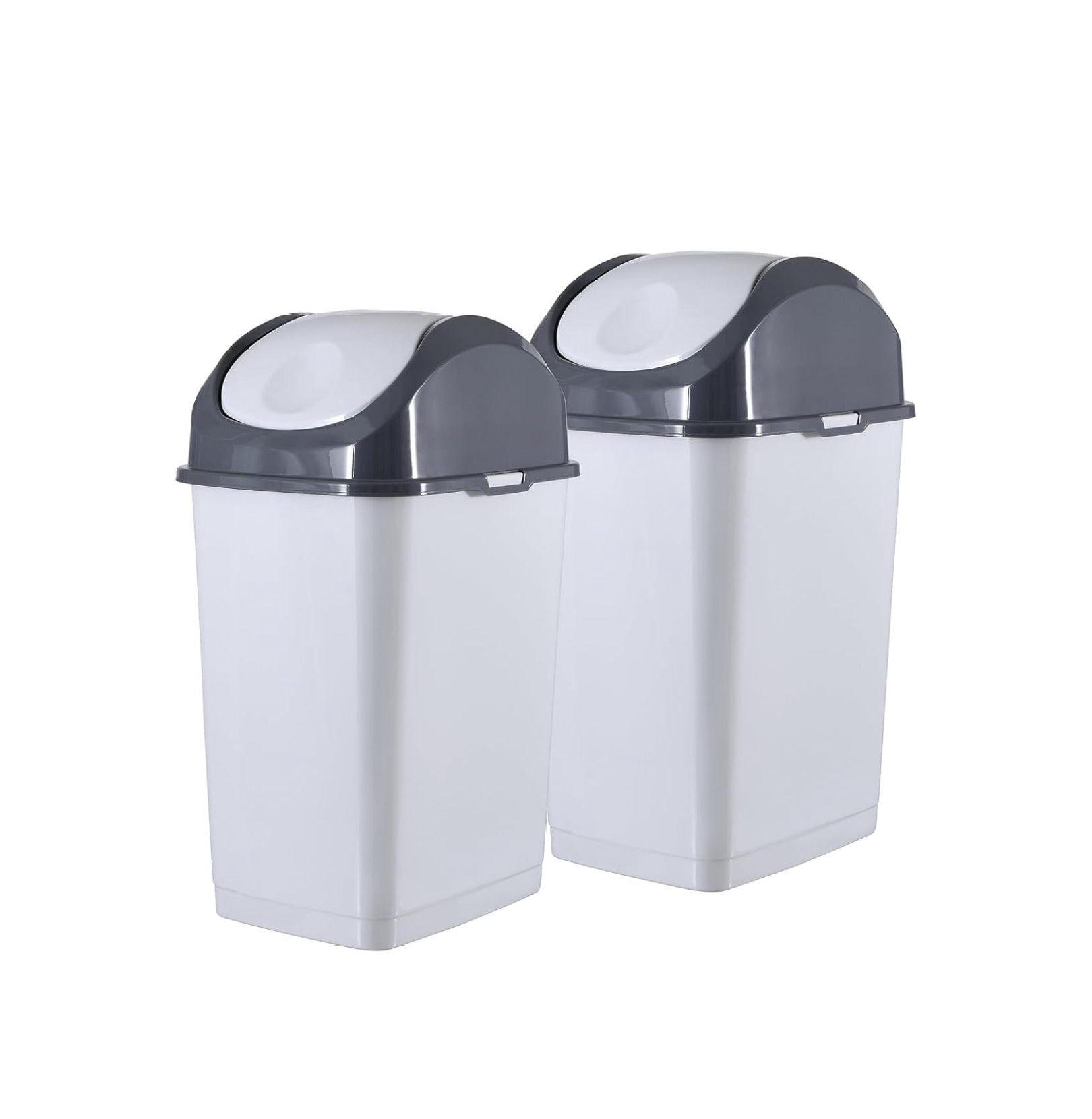 DaiZuY Mini Desktop Trash Can with Swing Top Lid Portable Plastic ...