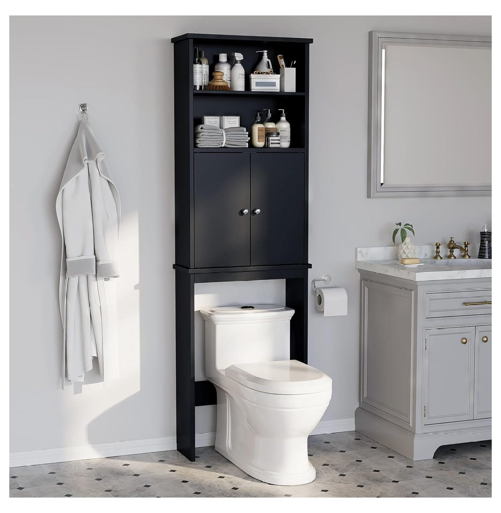 DaiZuY Over The Toilet Storage Cabinet for Bathroom, Storage Organizer ...