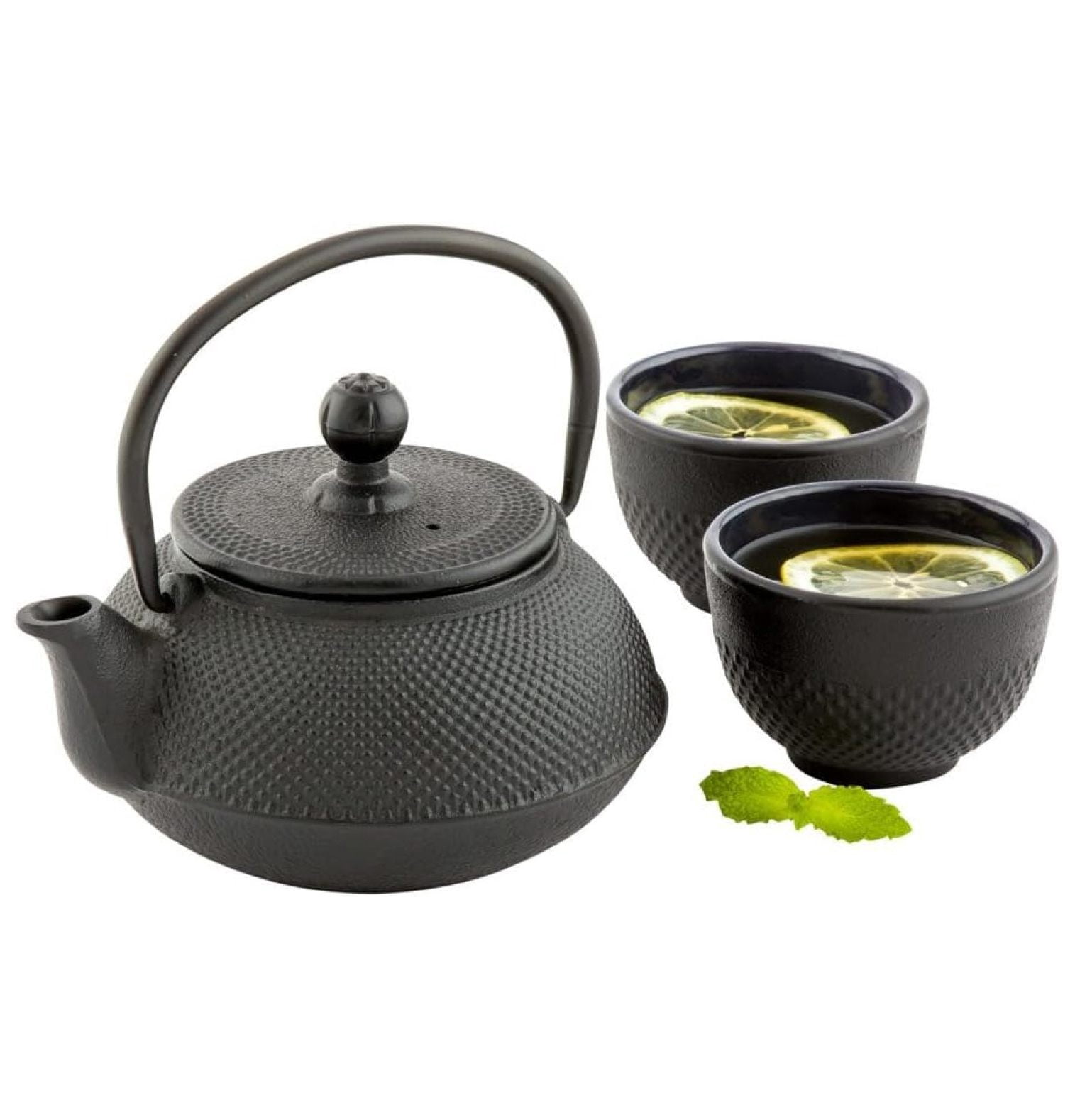 DaiZuY Tetsubin 20 Ounce Cast Iron Teapot 1 Hobnail Iron Teapot - With ...