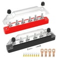 DaierTek Power Distribution Block 12V Bus Bar Terminal Block 150A 6 x 1 ... DaierTek Power Distribution Block 12V Bus Bar Terminal Block 150A 6 x 1 ...