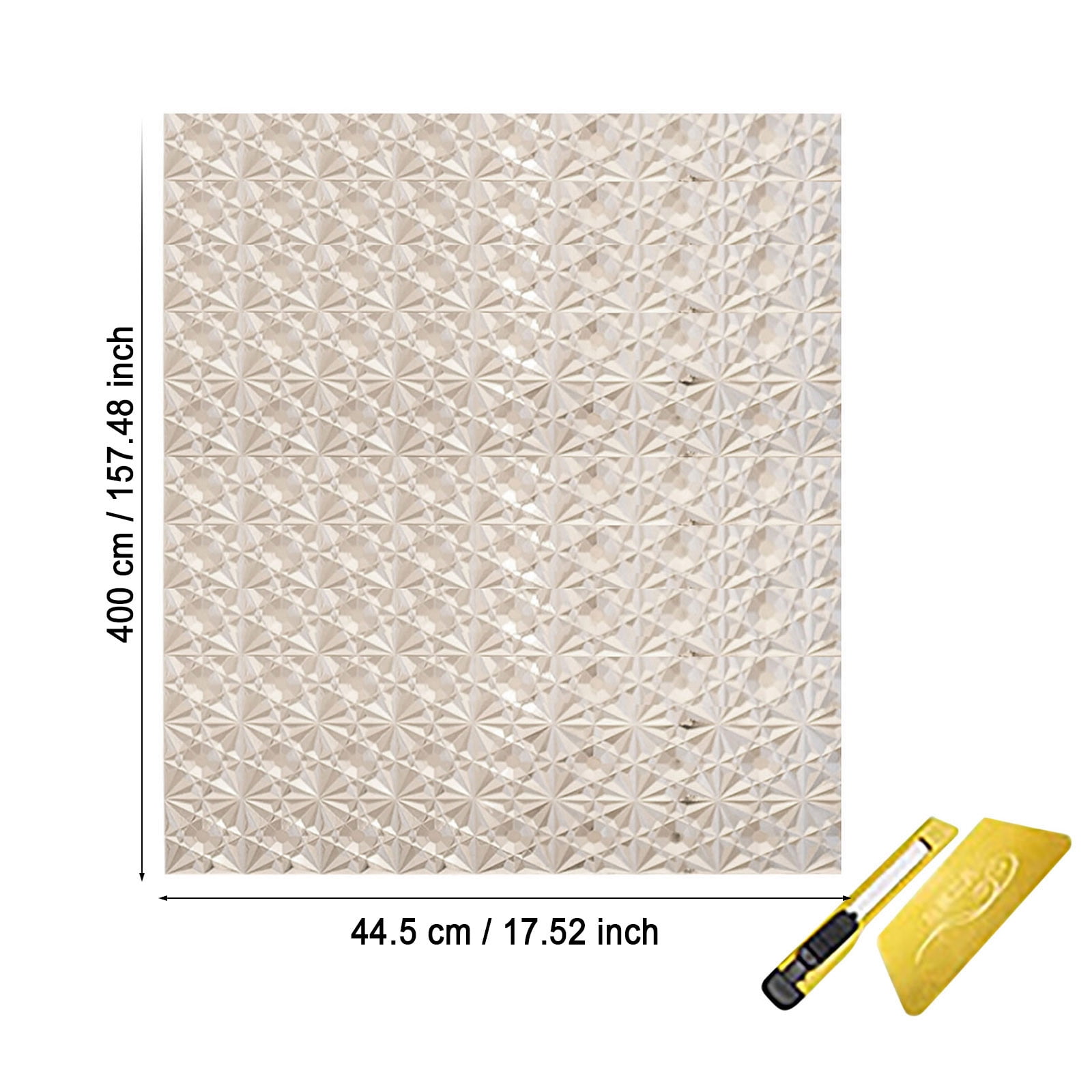 Daihomee Diamond Shaped Glass Sticker Electrostatic Non Peeping Leakage ...