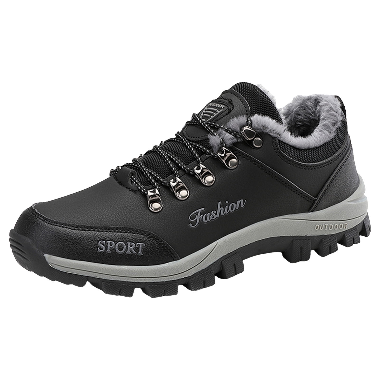 Daihomee Men's Snow Boots Warm Fleece Lined Winter Boot Outdoor Shoes ...