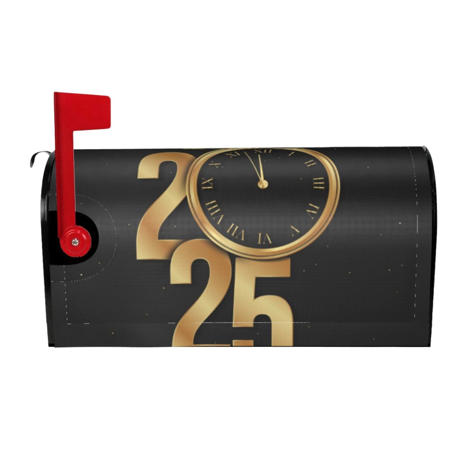 Daiia 2025 Happy New Year Mailbox Cover , Magnetic Welcome Mailbox ...