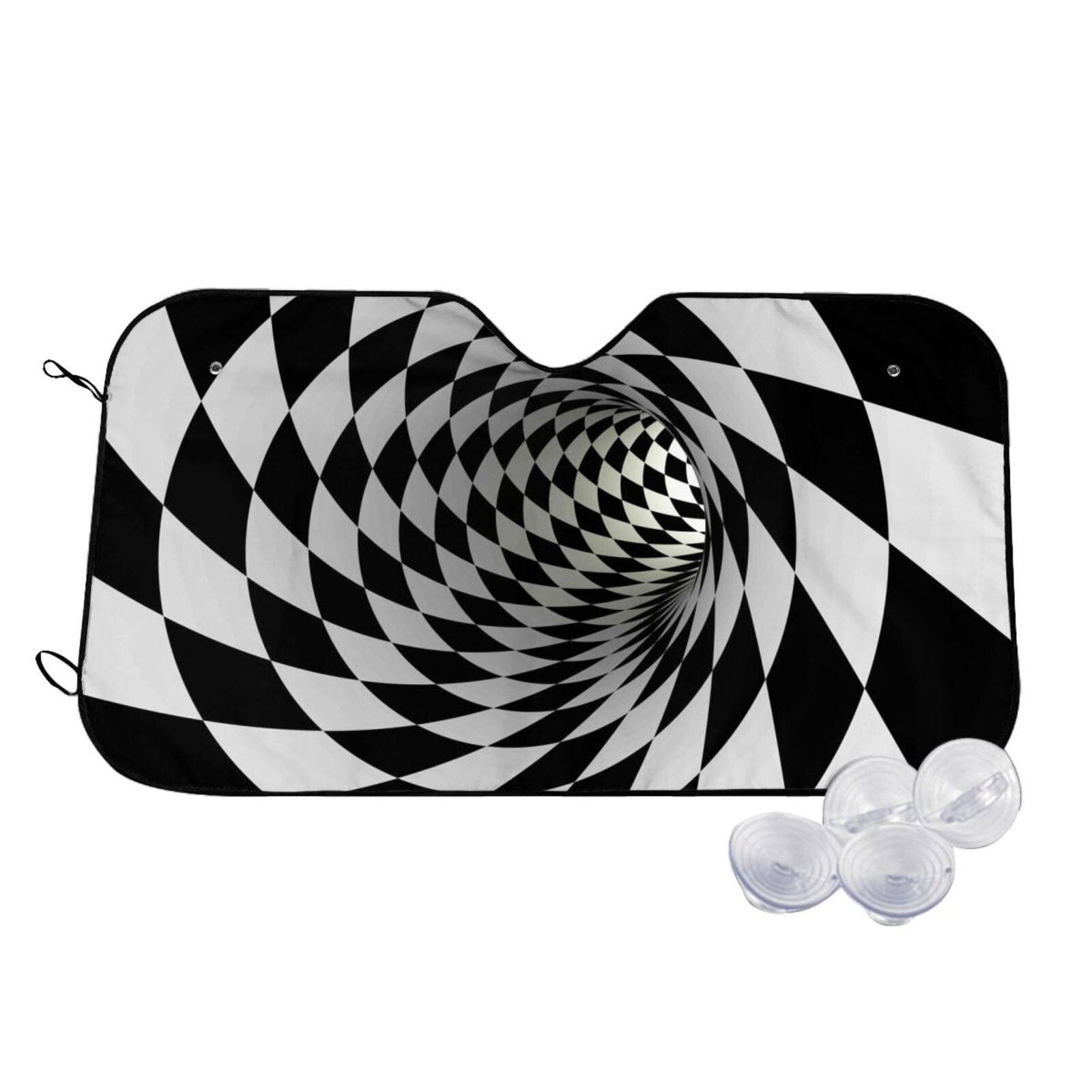 Daiia 3D Vortex Illusion Windshield Sun Shade for Car SUV Truck (Small ...