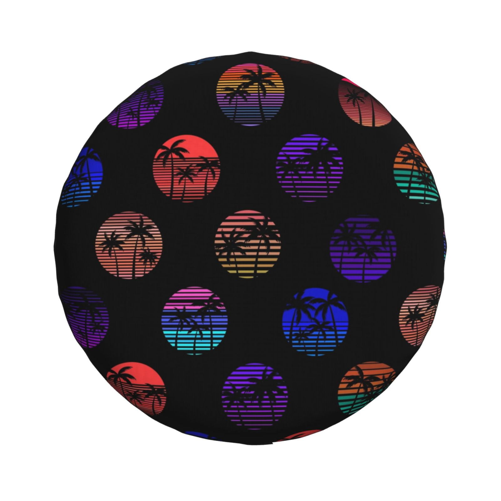 Daiia 80s Style Palm Trees Tire Covers , Travel Trailer Camper Truck ...
