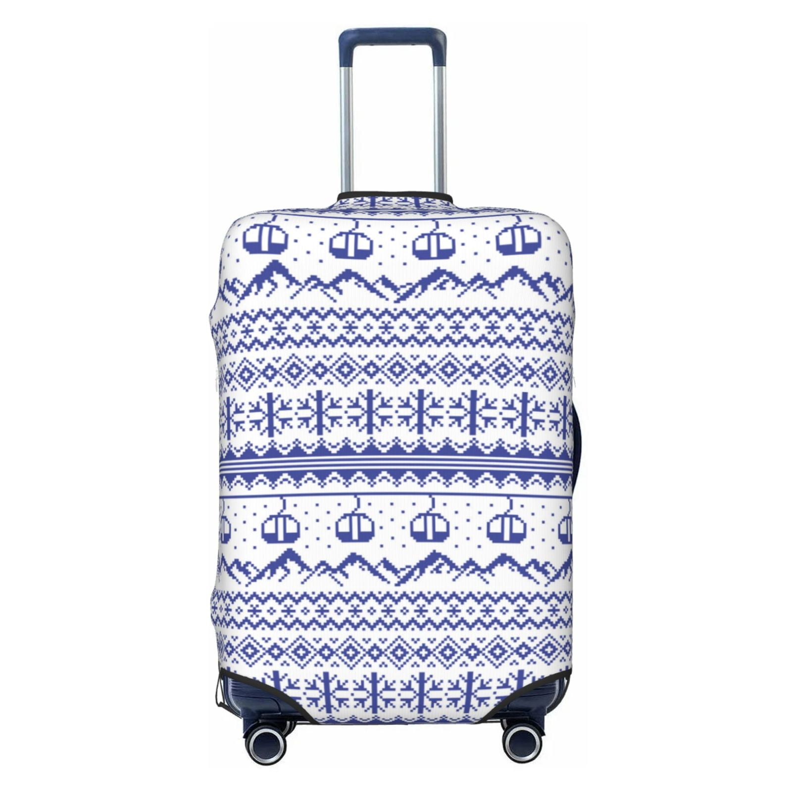 Daiia Abstract Gondola Snowflake Luggage Cover, Thickened Washable ...