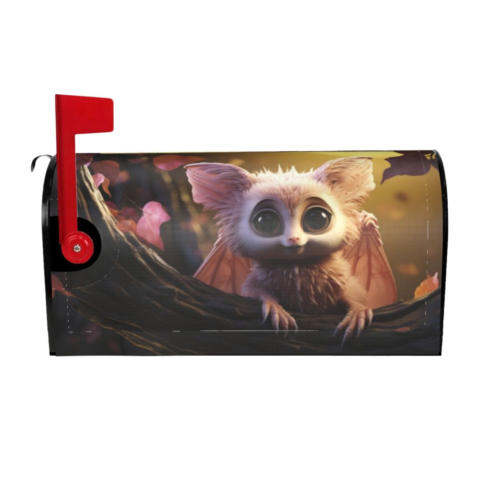 Daiia Adorable Fluffy Bat Mailbox Cover , Magnetic Welcome Mailbox ...