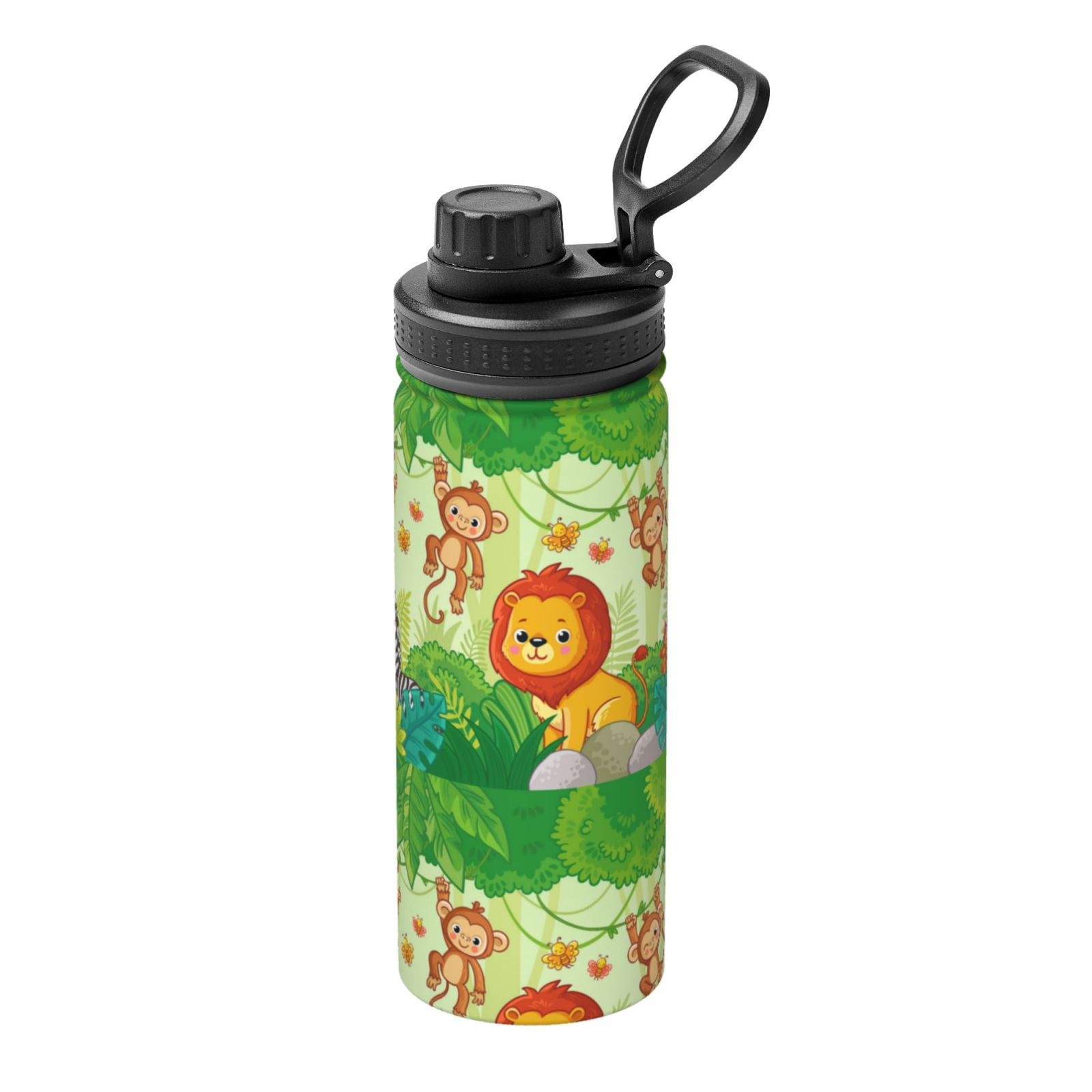 Daiia African Animals in the Jungle Printed 18 OZ Sports Insulated ...