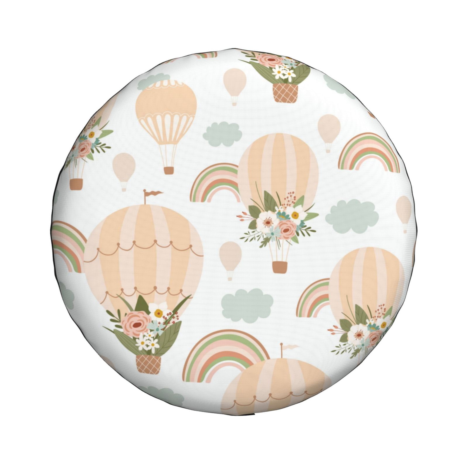 Daiia Air Balloon and Flower Tire Covers , Travel Trailer Camper Truck ...