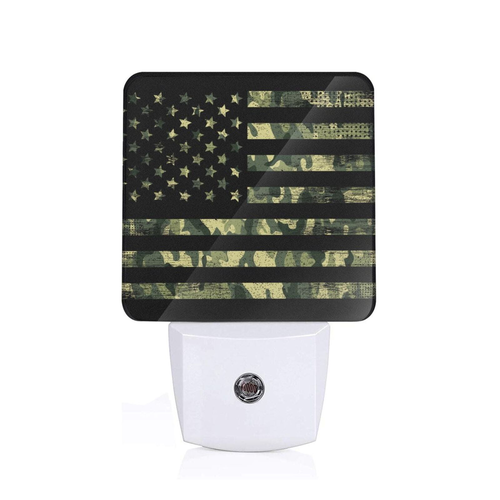 Daiia American Flag Camo Pattern Plug-in LED Backlit Night Light with ...
