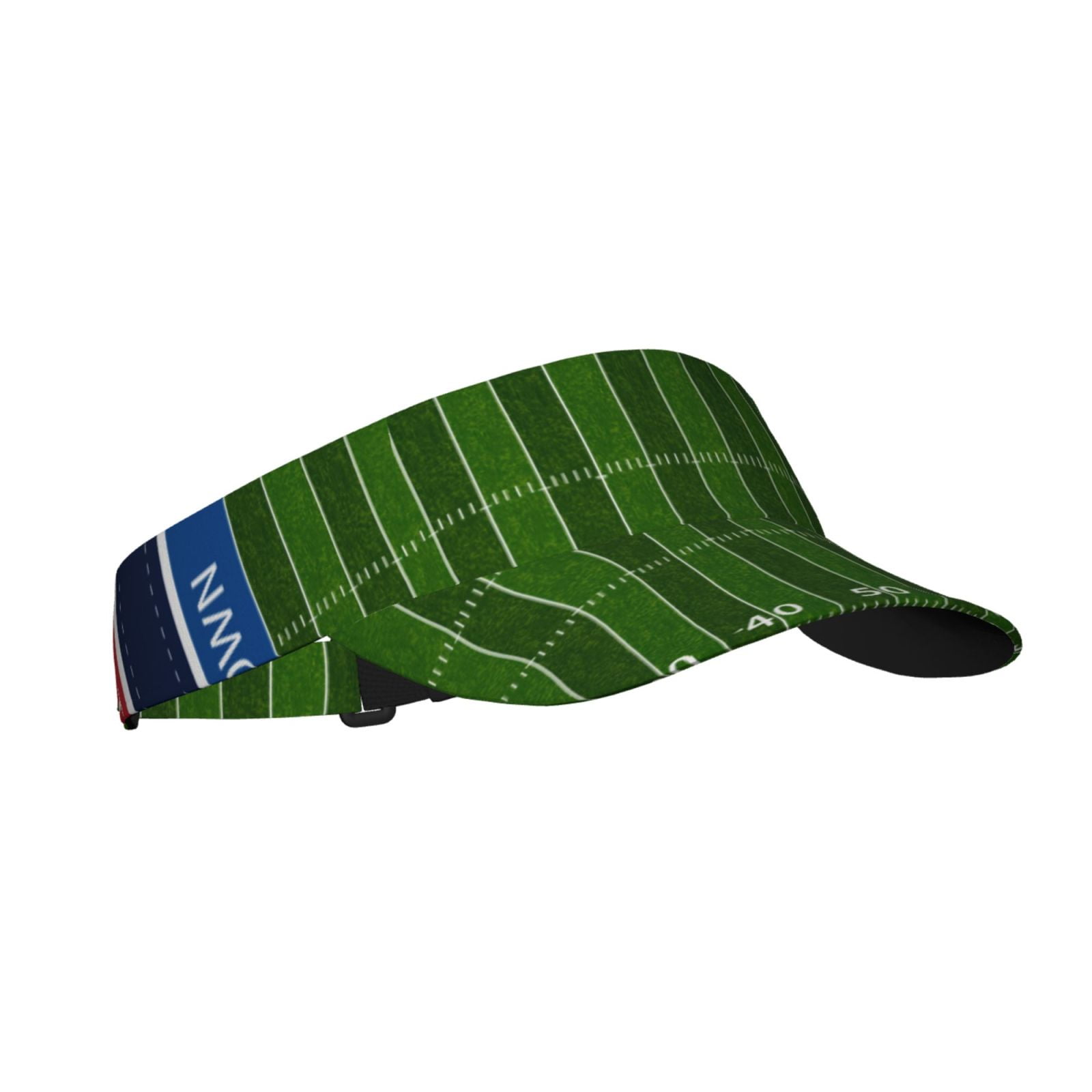 Daiia American Football Field Pattern Sport Sun Visor Hats Visor Cap ...