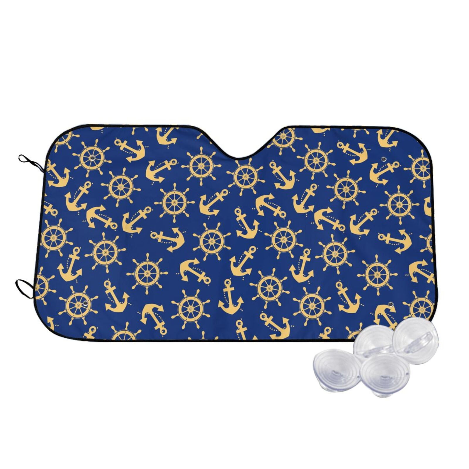 Daiia Anchors and Nautical Windshield Sun Shade for Car SUV Truck ...