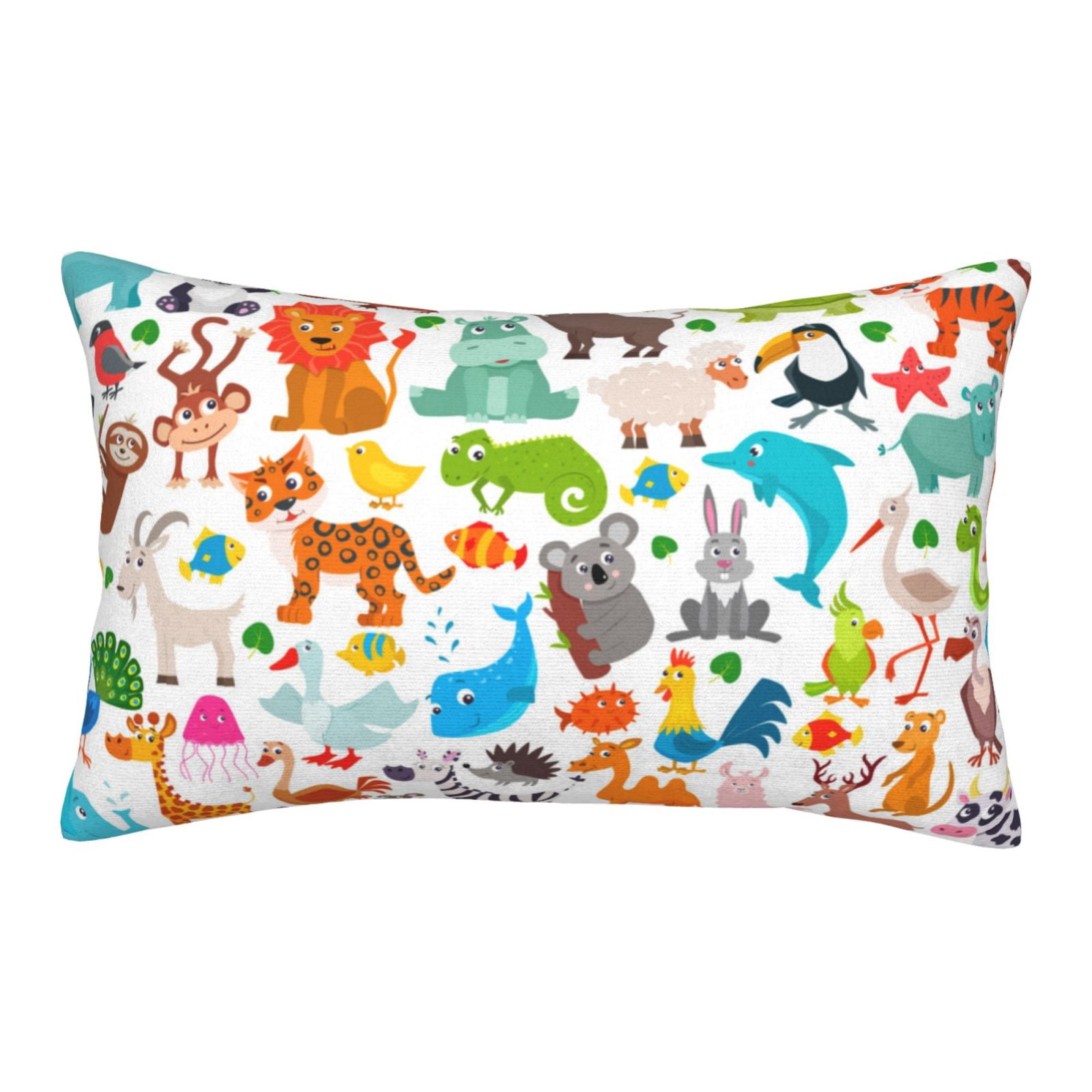 Daiia Animals Bedding Waterproof Pillow Protector Zippered Queen – Bed ...