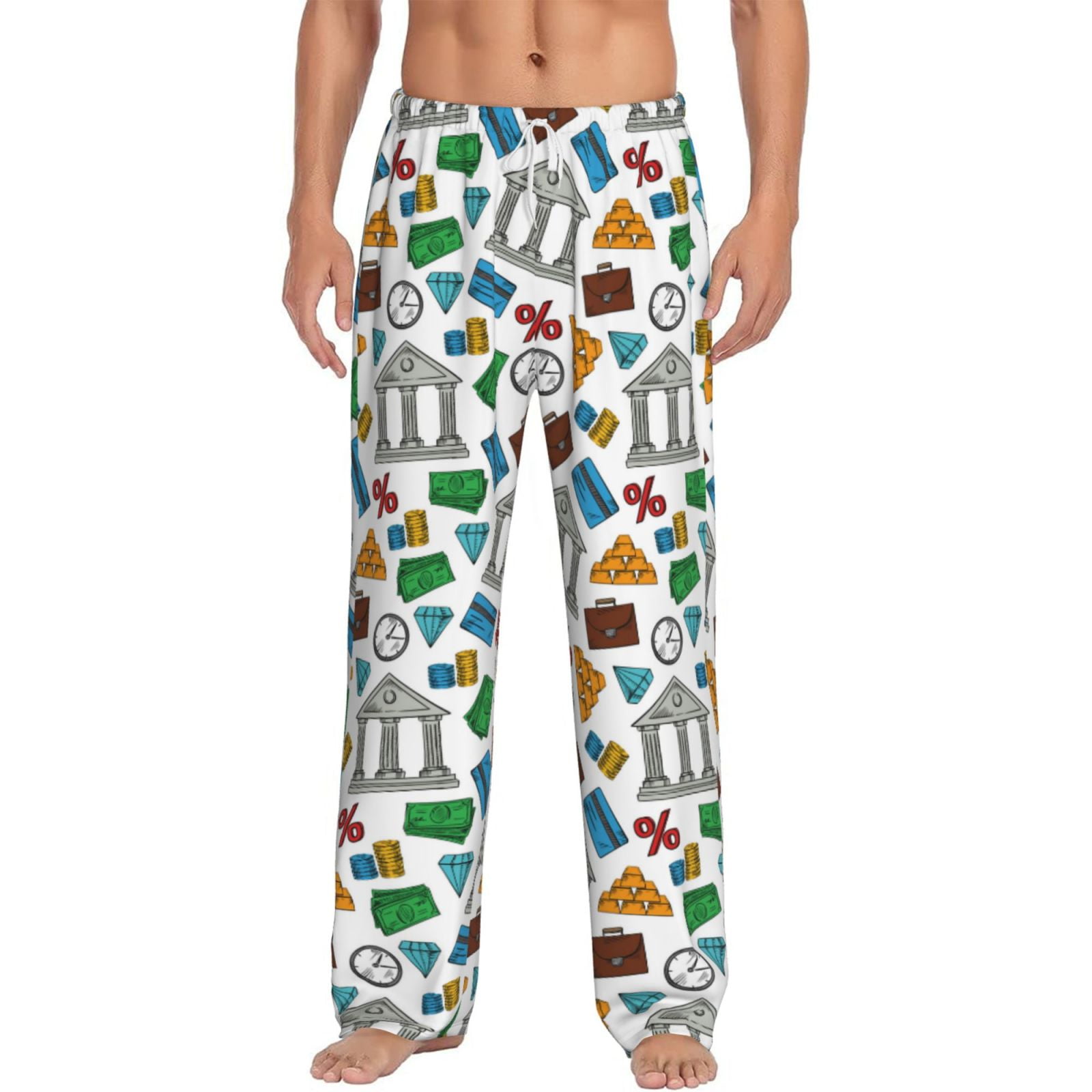 Daiia Art Of Livings Men's Sleep Pant with Pockets and Drawstring ...