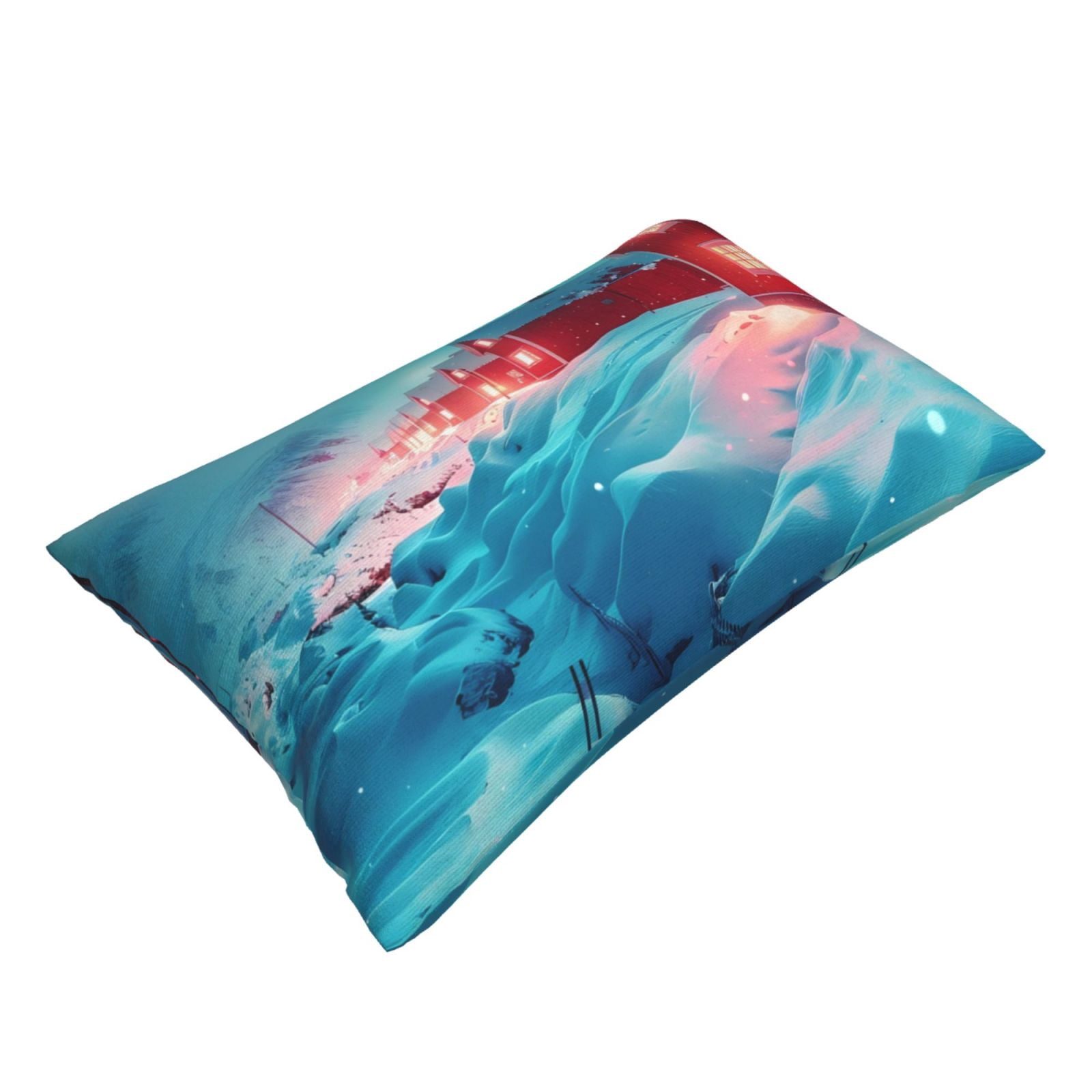 Daiia Aurora Borealis Village Bedding Waterproof Pillow Protector ...