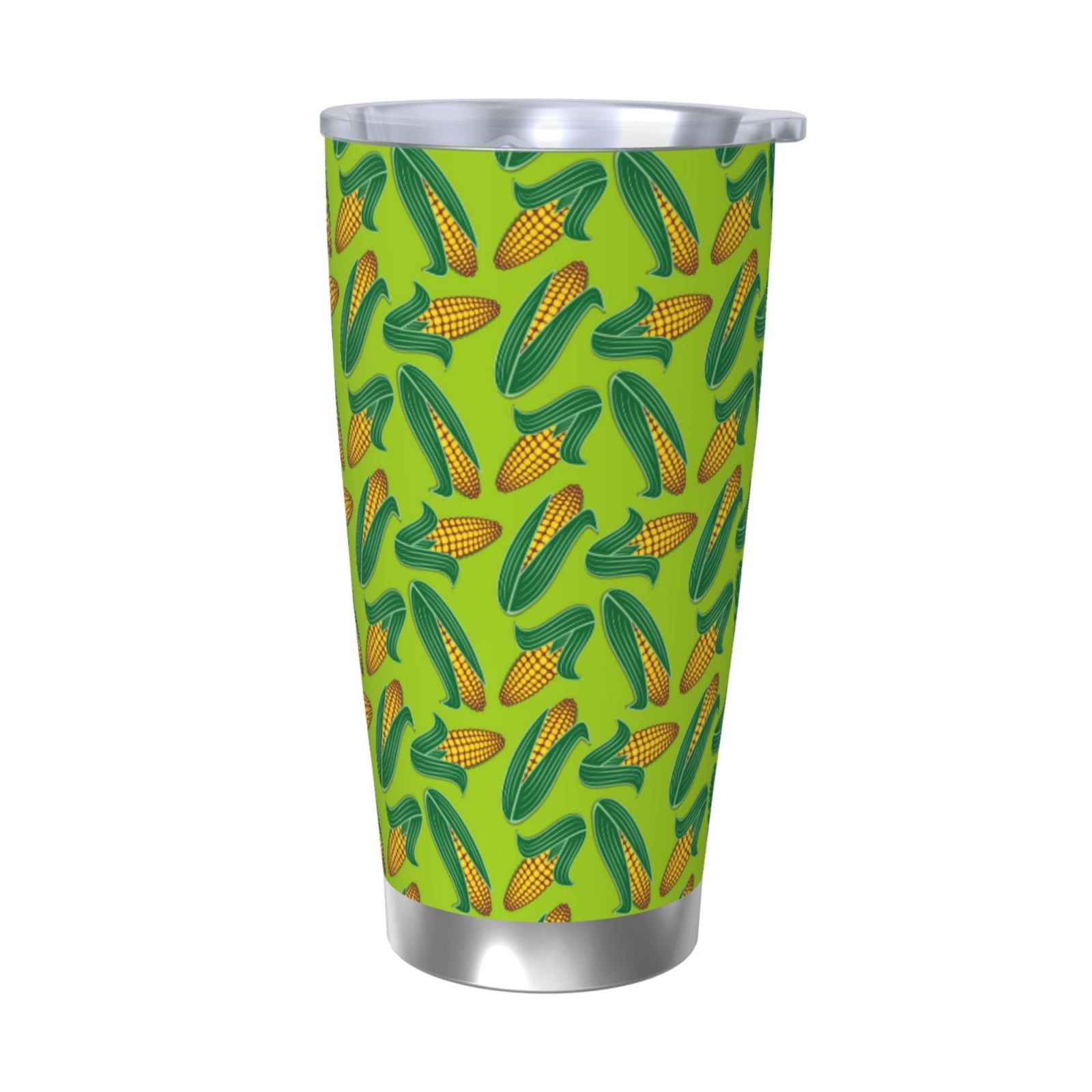 Daiia Autumn Corn Printed 20oz Insulated Coffee Cup with Straw Topper ...