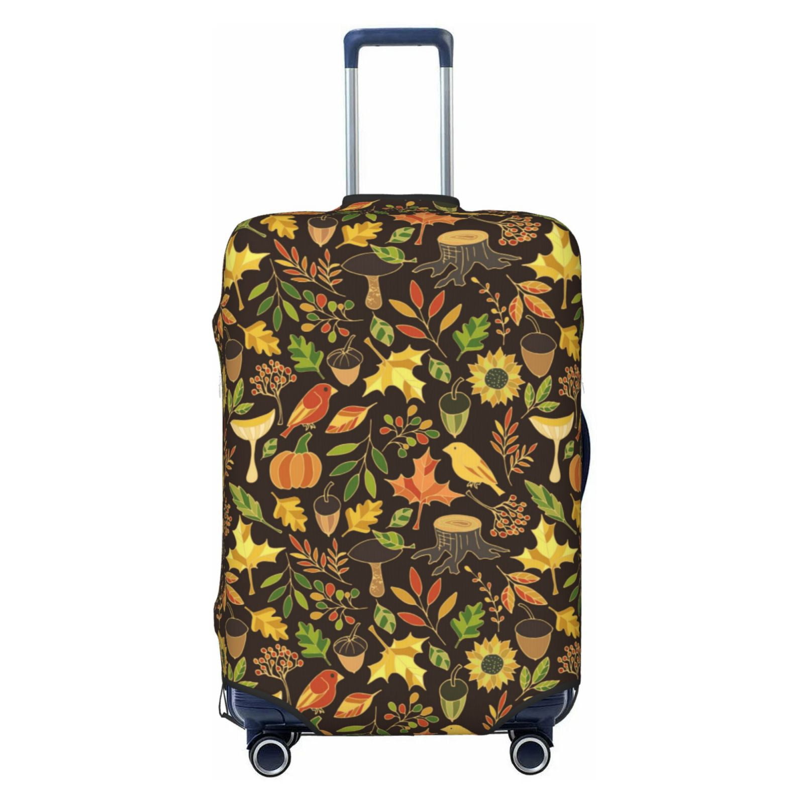Daiia Autumn Plants Maple Tree Vintage Luggage Cover, Thickened ...