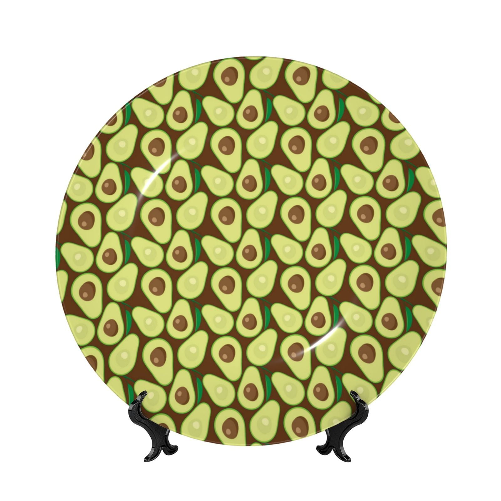 Daiia Avocado Printed Pattern Ceramic Plate Dinner Plates Bone China ...