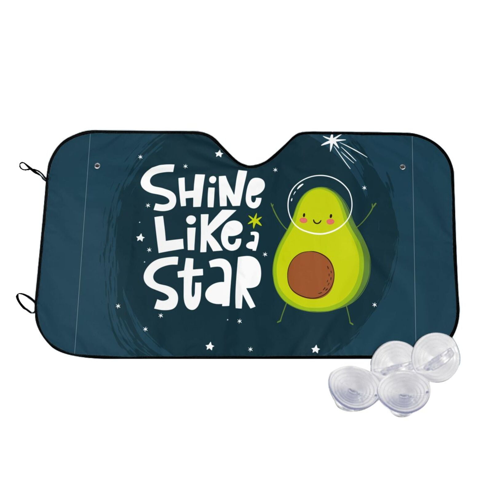 Daiia Avocado in Space1 Windshield Sun Shade for Car SUV Truck (Medium ...
