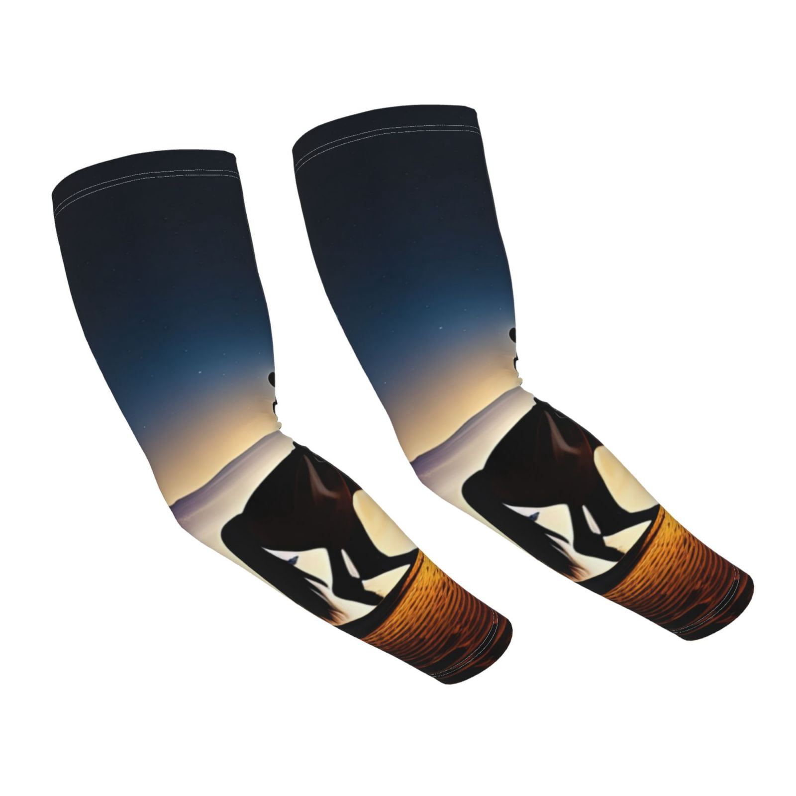 Daiia Azure Sky Western Desert Cowboy UV Sun Protection Arm Sleeves ...