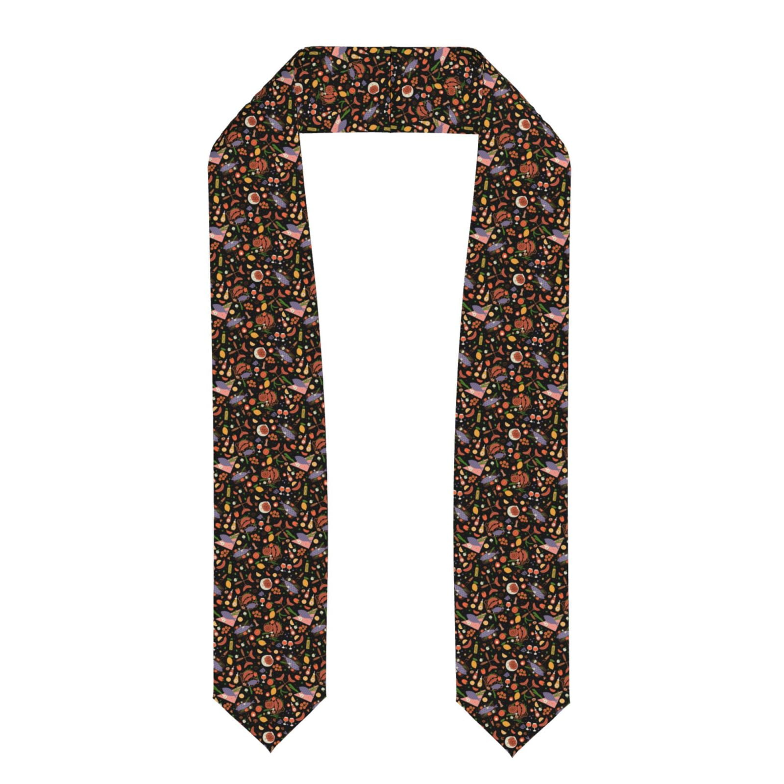 Daiia BBQ Party Pattern Graduation Shawl Stole – Satin Graduation Stole ...
