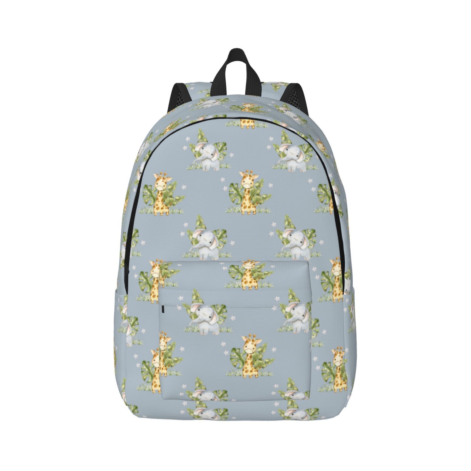 Daiia Baby Elephant Giraffe Vintage Canvas Backpack for Men and Women ...
