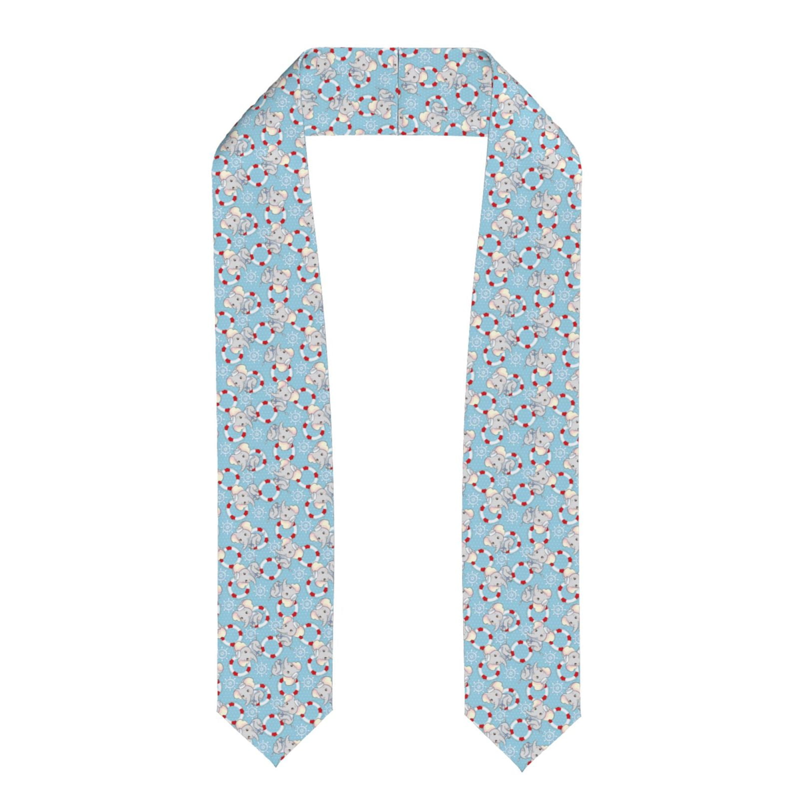 Daiia Baby Elephant Pattern Graduation Shawl Stole – Satin Graduation ...