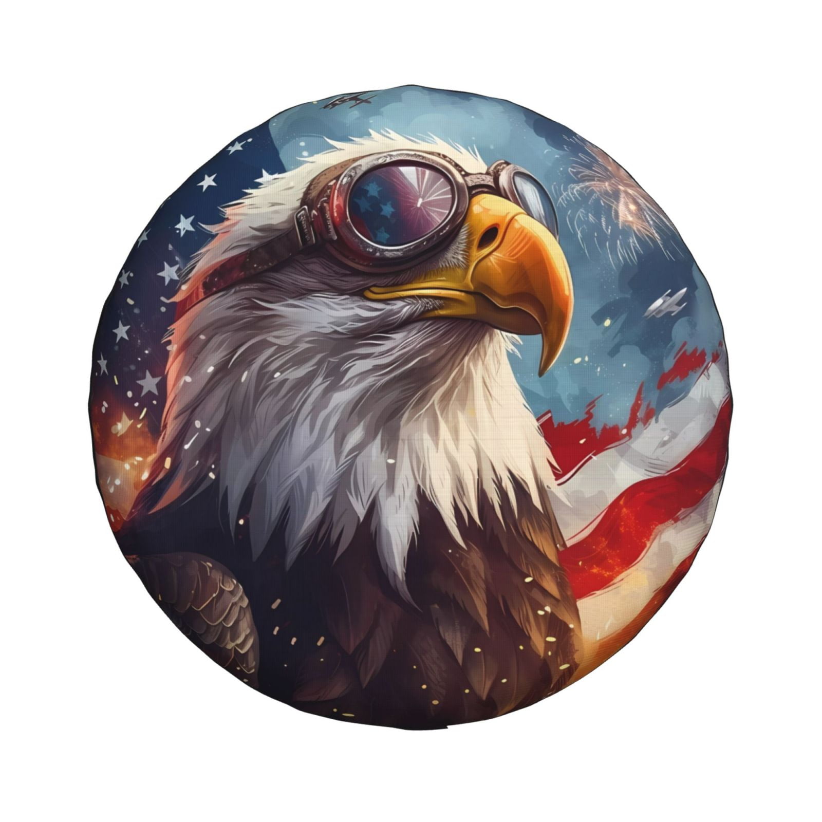 Daiia Bald Eagle Pilot Tire Covers , Travel Trailer Camper Truck SUV ...