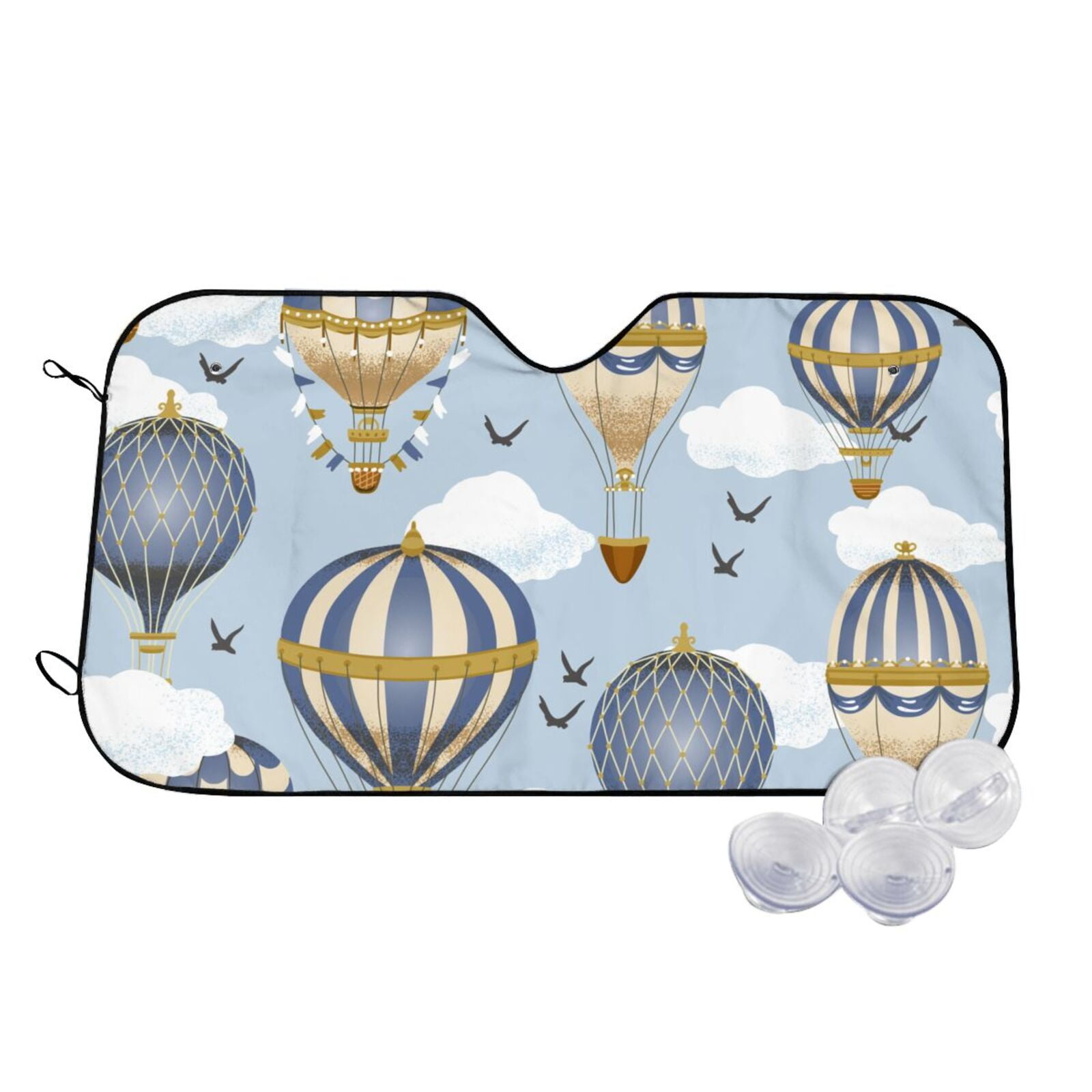 Daiia Balloon Vintage Windshield Sun Shade for Car SUV Truck (Small ...