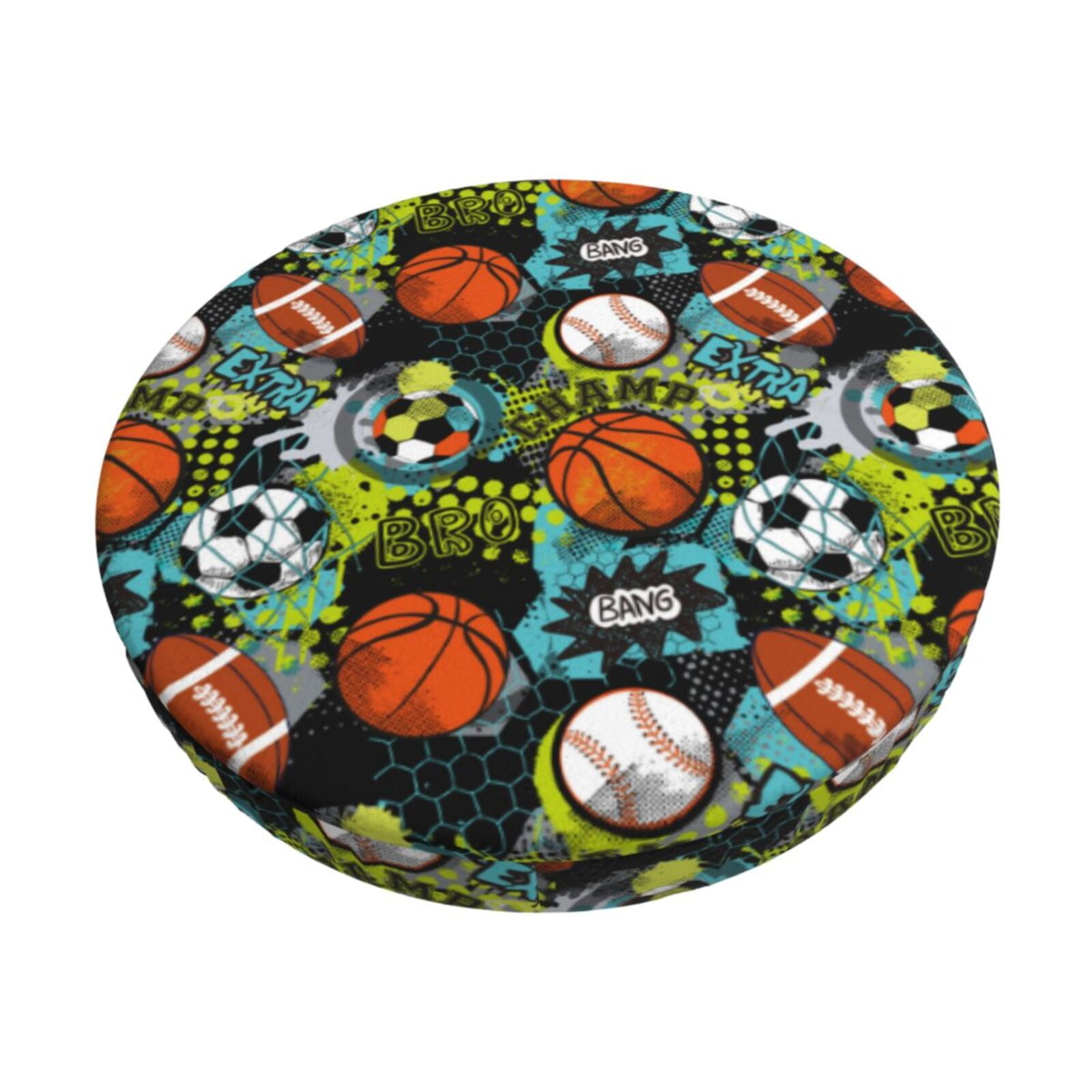 Daiia Balls Stool Covers Round,Round Bar Stool Covers Waterproof Bar ...