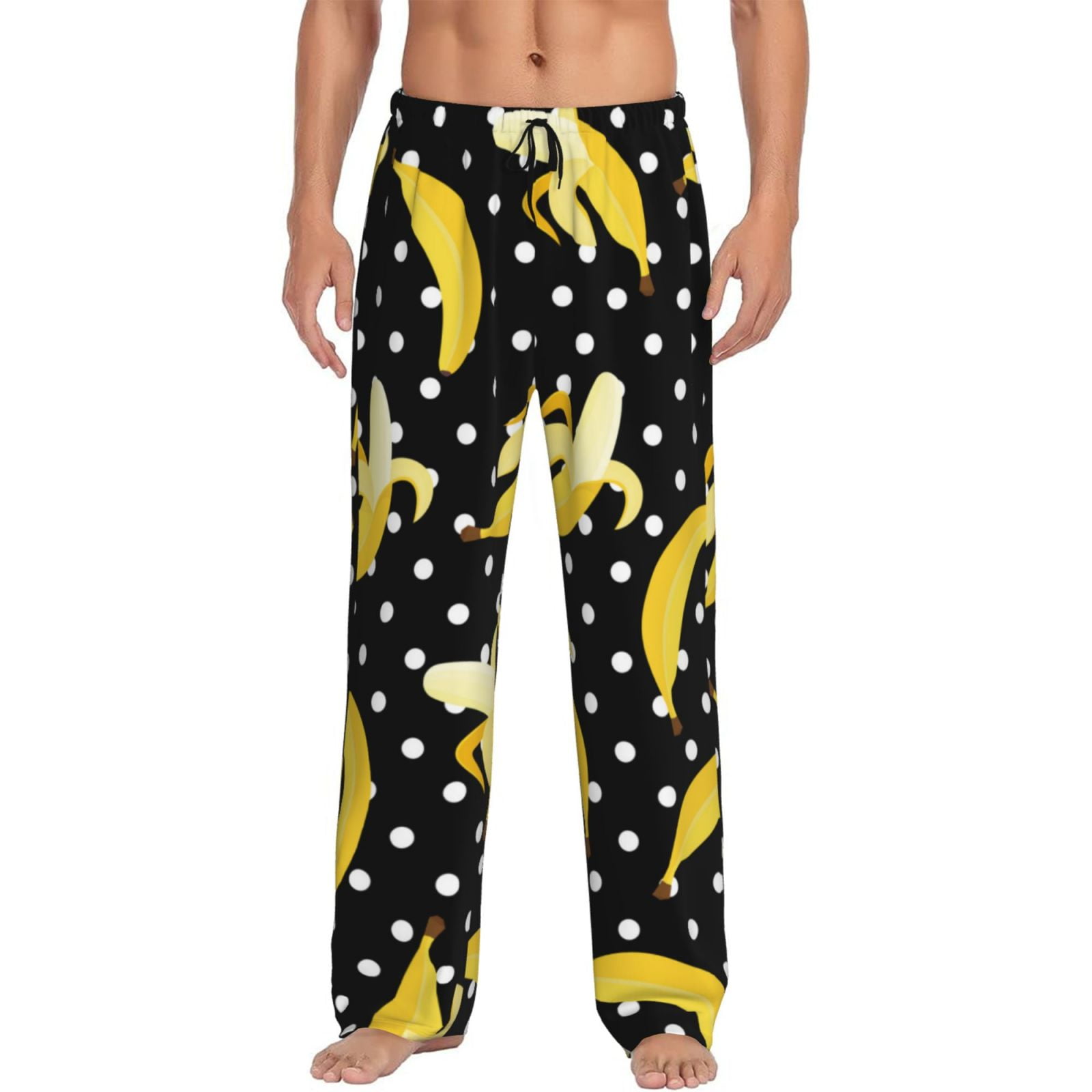 Daiia Banana Men's Sleep Pant with Pockets and Drawstring,Pajama Pants ...